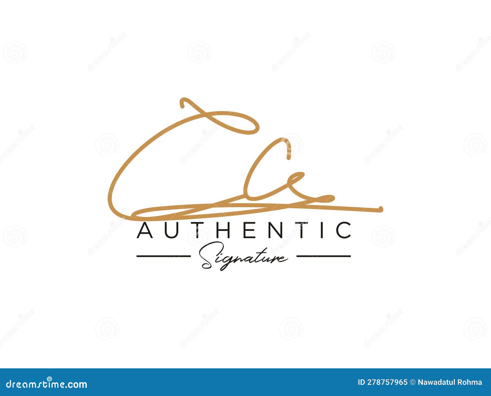 Letter CC Signature Logo Template Vector Stock Vector - Illustration of ...