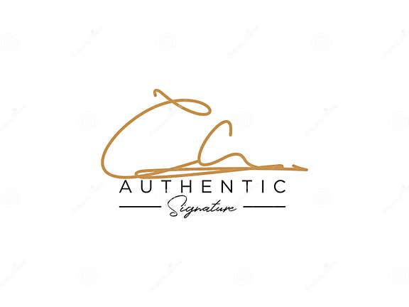 Letter CC Signature Logo Template Vector Stock Vector - Illustration of ...