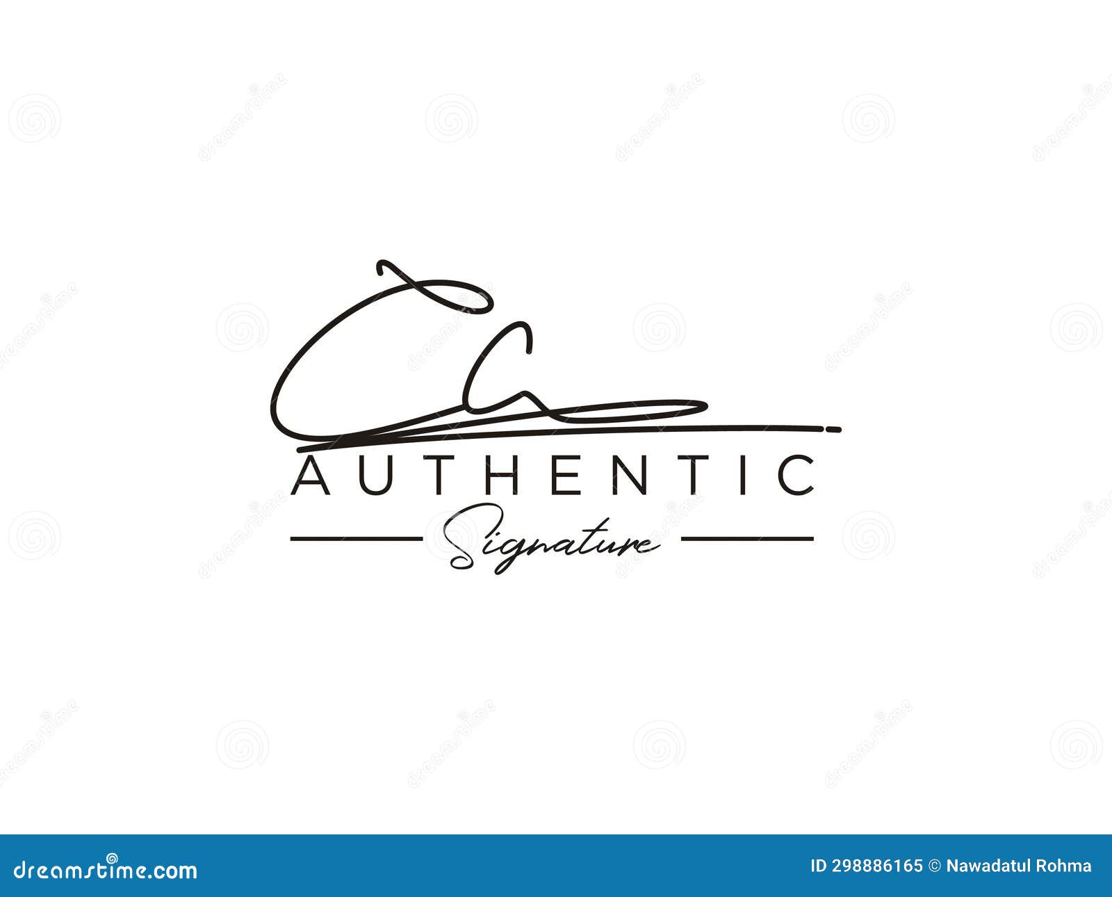 Letter CC Signature Logo Template Vector Stock Vector - Illustration of ...
