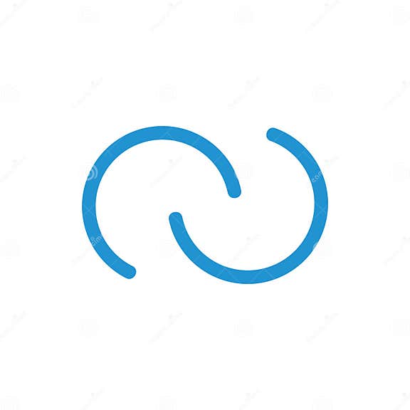 Letter Cc Simple Thin Loop Line Logo Vector Stock Vector - Illustration ...