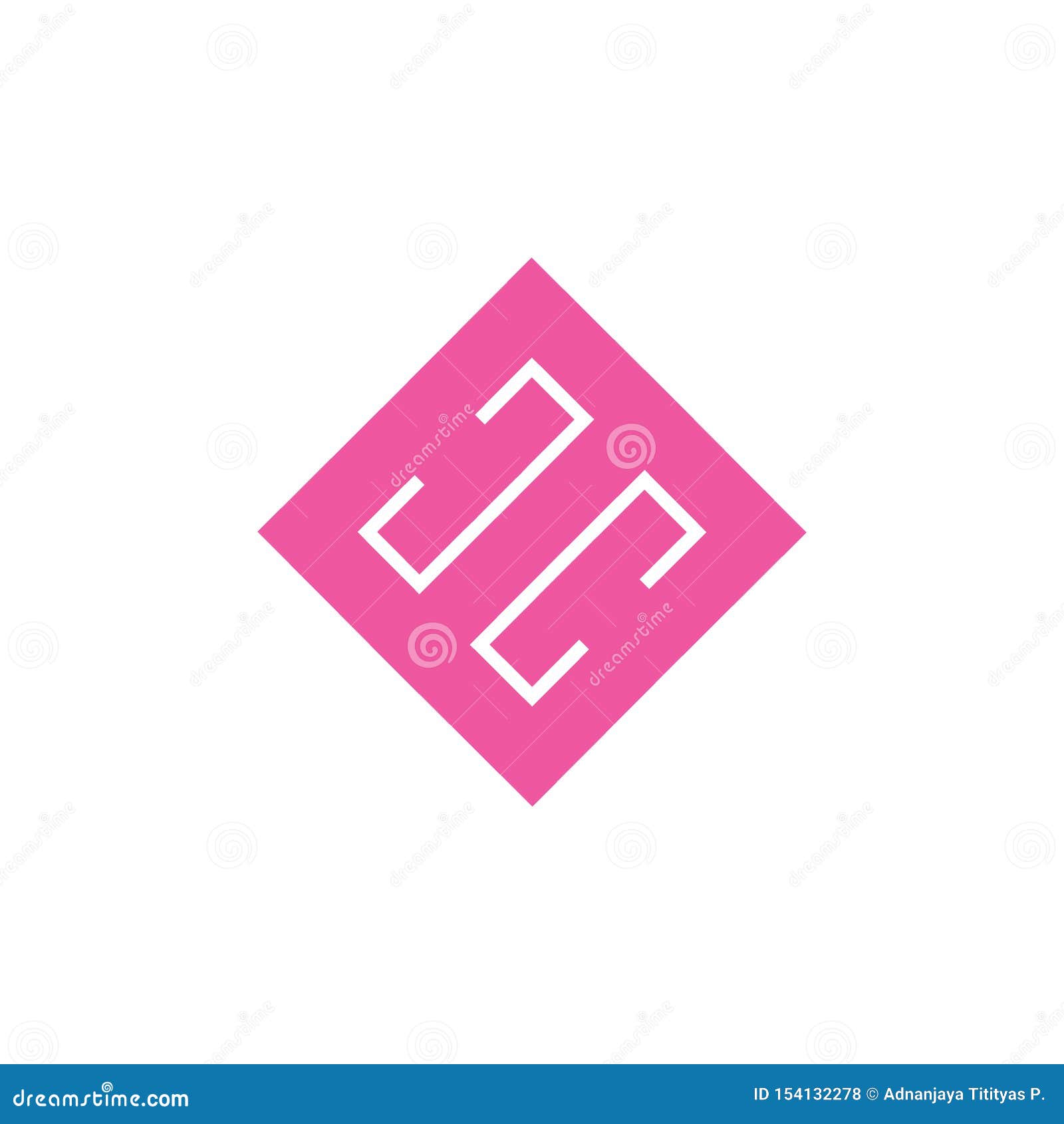 Letter Cc Square Geometric Simple Logo Vector Stock Vector ...