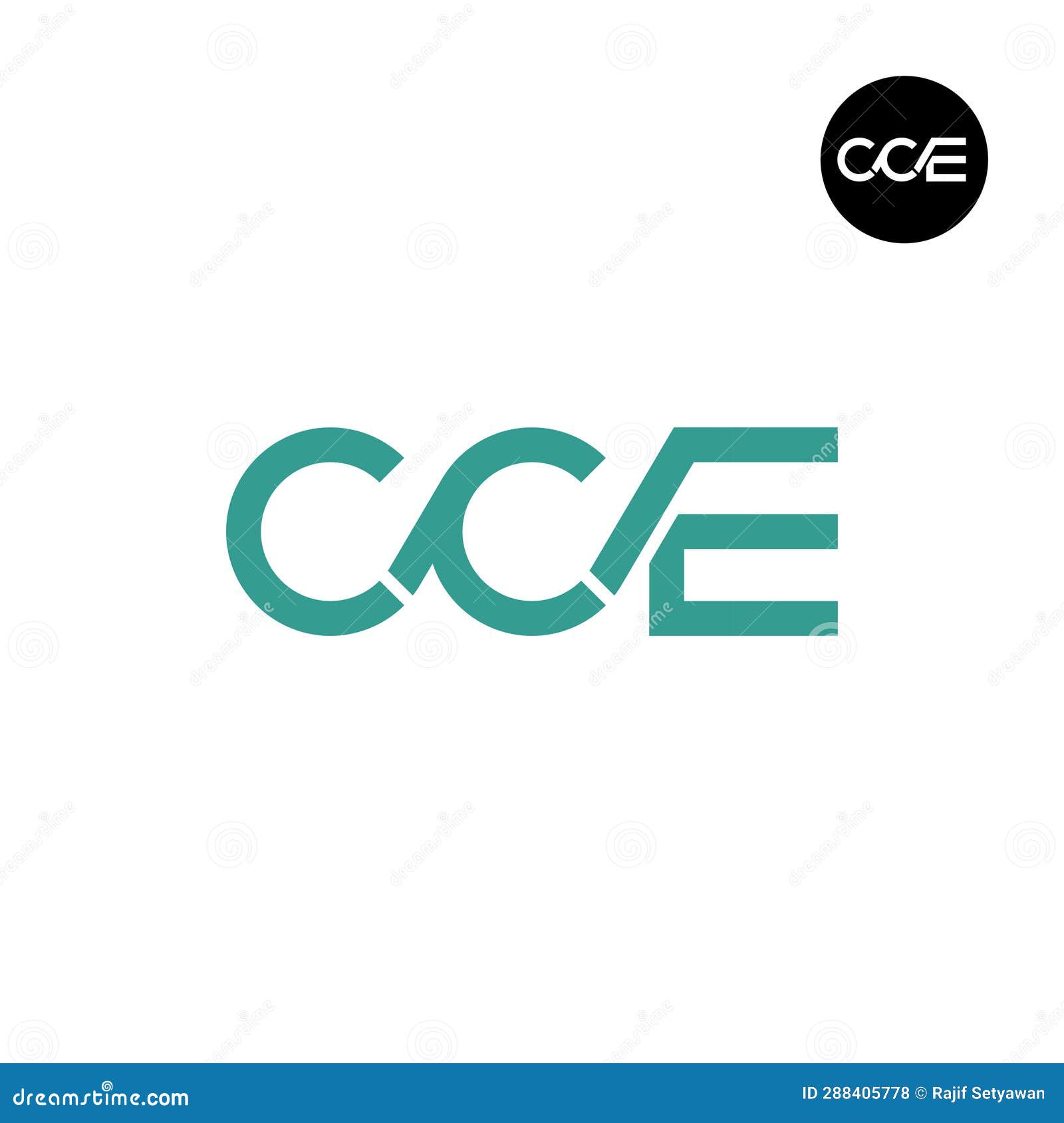 Letter CCE Monogram Logo Design Stock Illustration - Illustration of ...