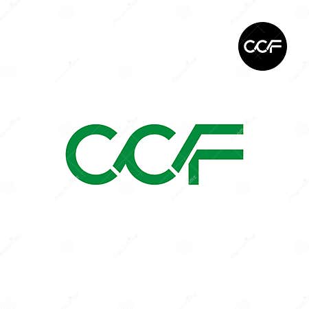 Letter CCF Monogram Logo Design Stock Vector - Illustration of alphabet ...