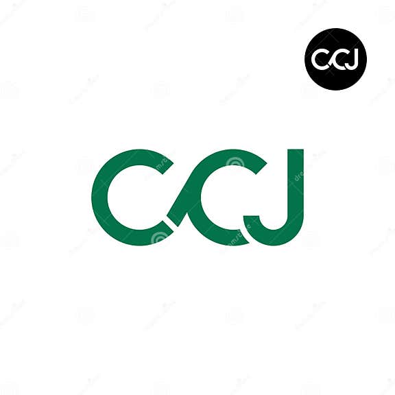 Letter CCJ Monogram Logo Design Stock Illustration - Illustration of ...
