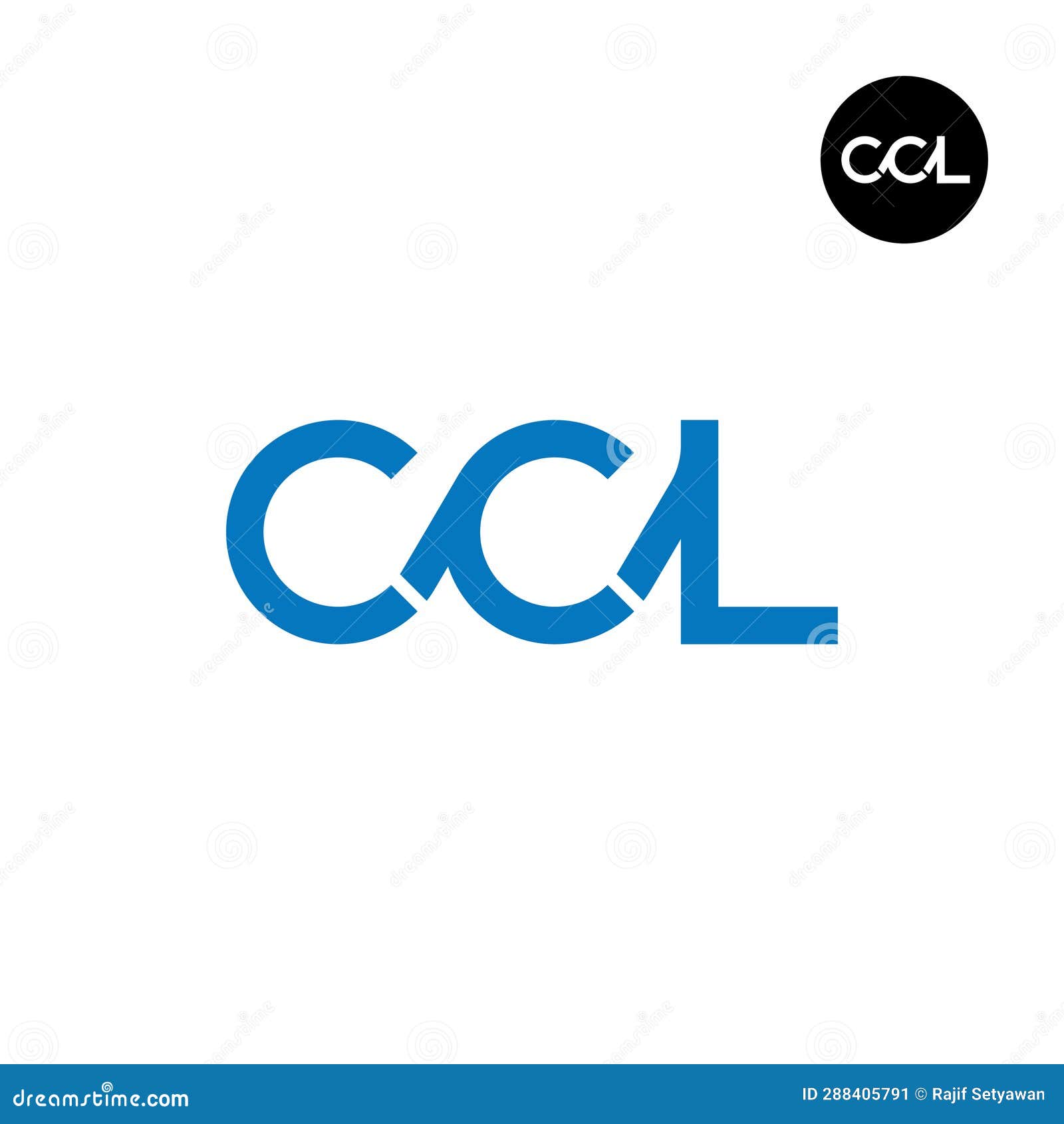 Letter CCL Monogram Logo Design Stock Vector - Illustration of alphabet ...
