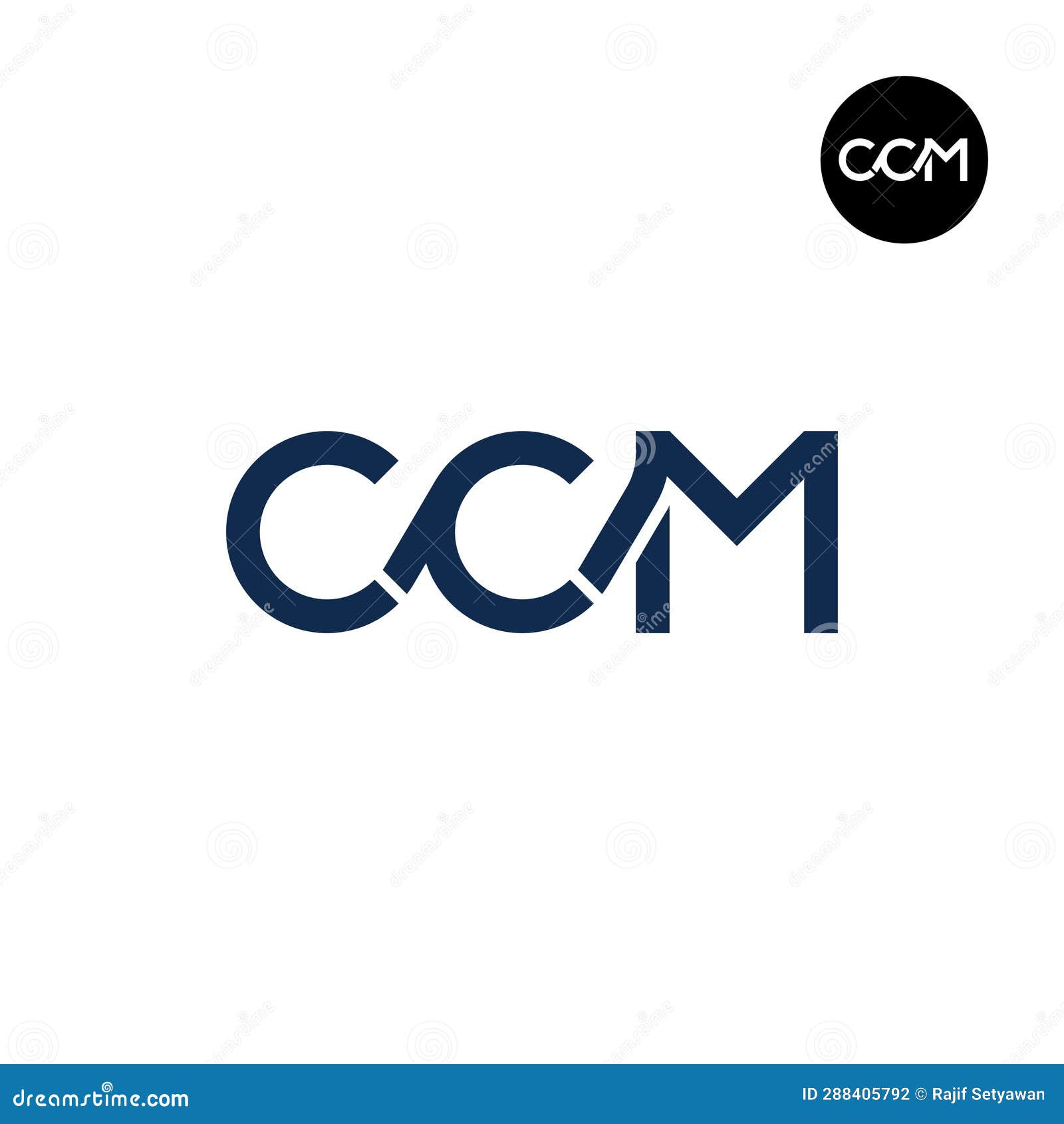Letter CCM Monogram Logo Design Stock Illustration - Illustration of ...