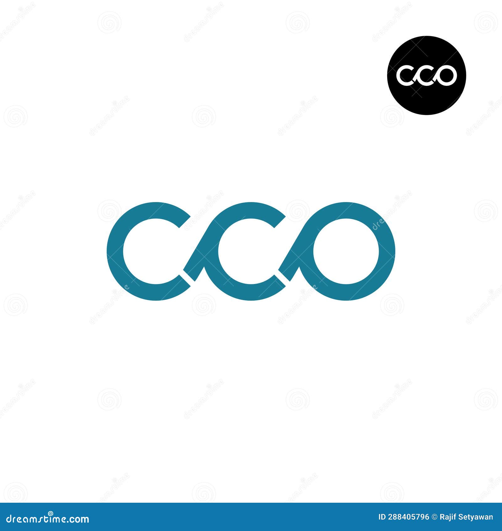Letter CCO Monogram Logo Design Stock Illustration - Illustration of ...