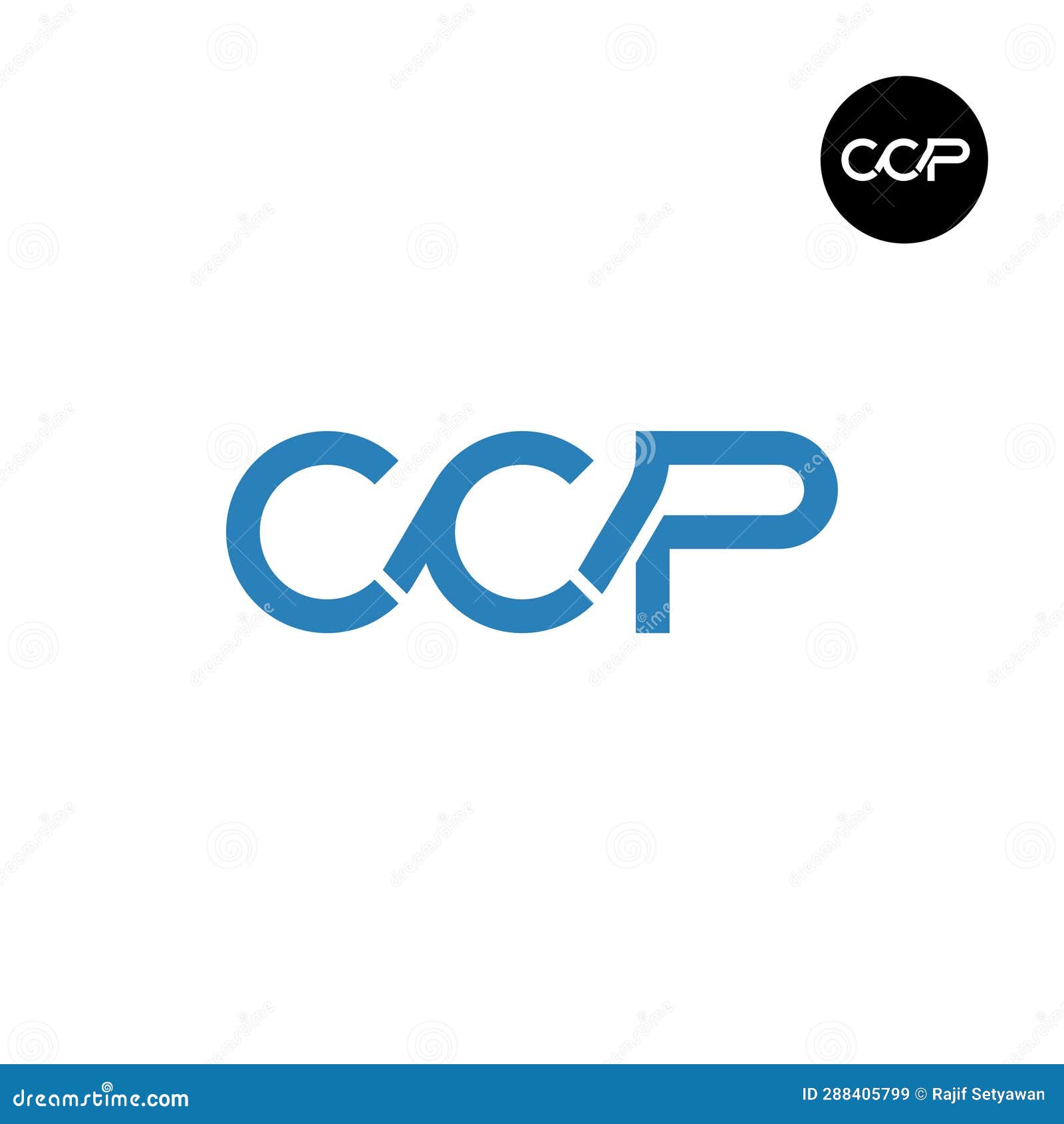 Letter CCP Monogram Logo Design Stock Vector - Illustration of brands ...