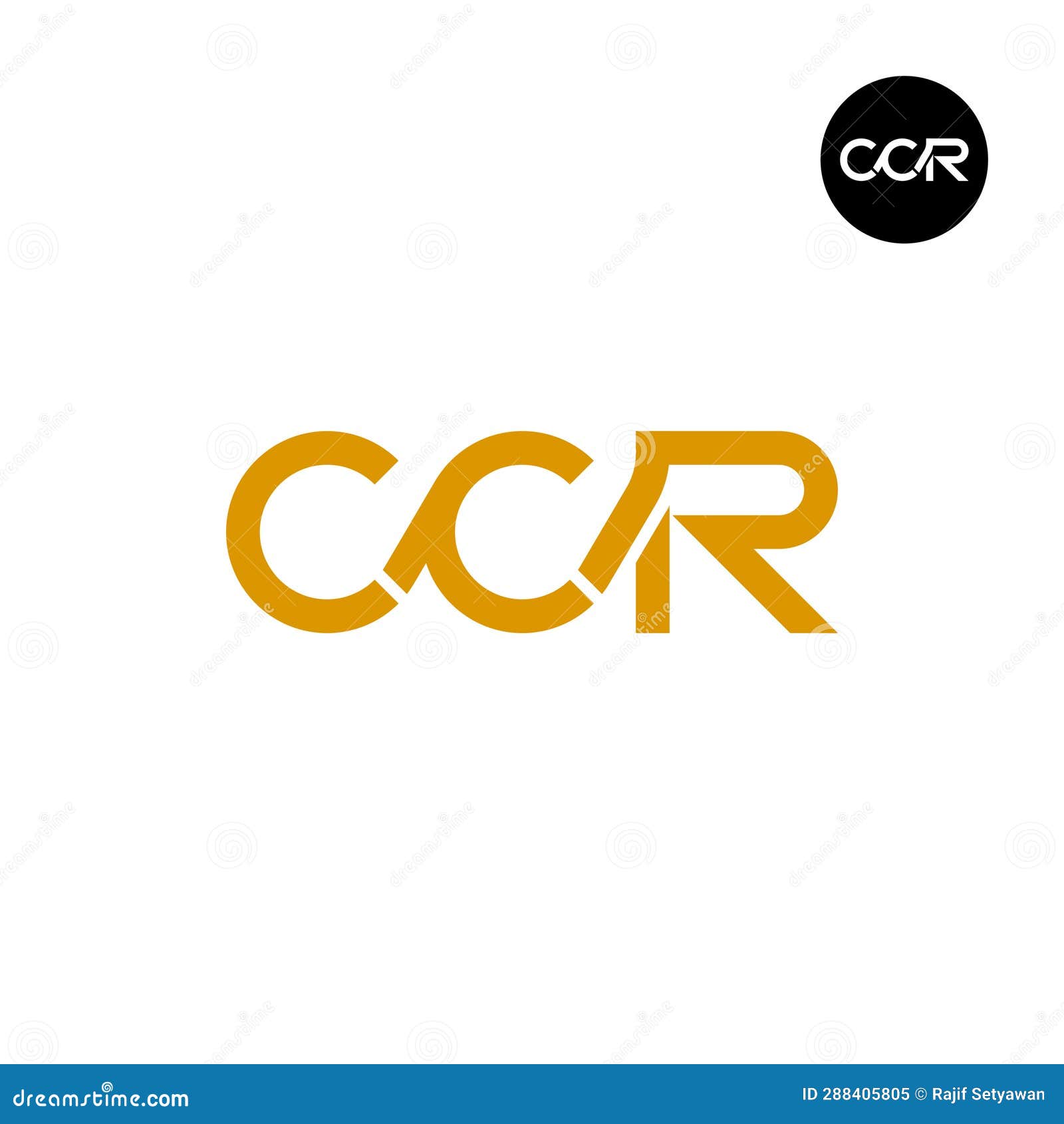 Letter CCR Monogram Logo Design Stock Illustration - Illustration of ...