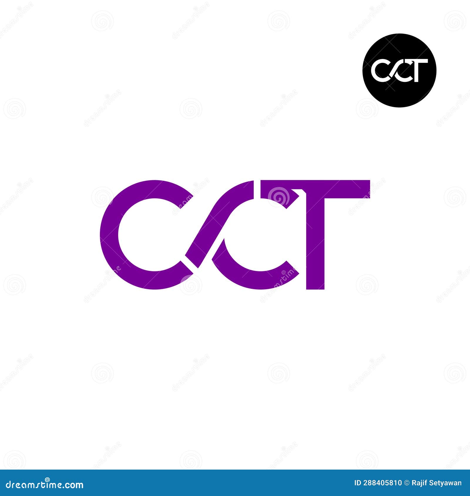 Letter CCT Monogram Logo Design Vector Illustration | CartoonDealer.com ...
