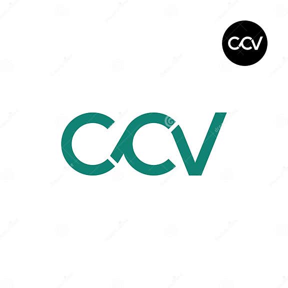 Letter CCV Monogram Logo Design Stock Vector - Illustration of simple ...