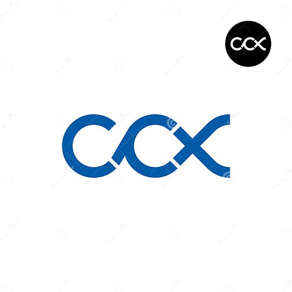Letter CCX Monogram Logo Design Stock Illustration - Illustration of ...