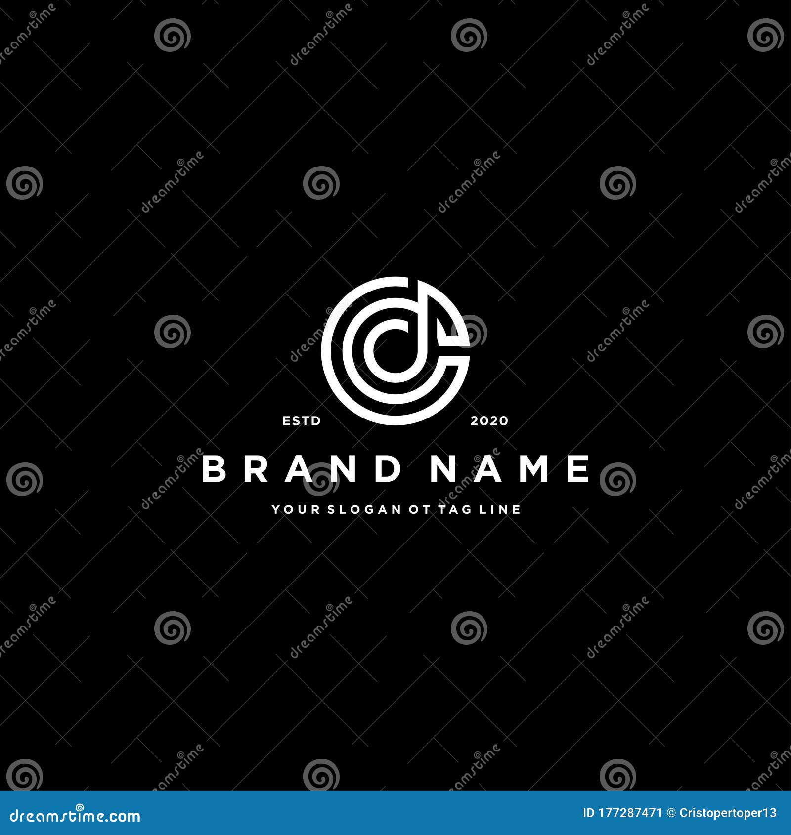 Letter CD Logo Design Vector Stock Vector - Illustration of consulting ...