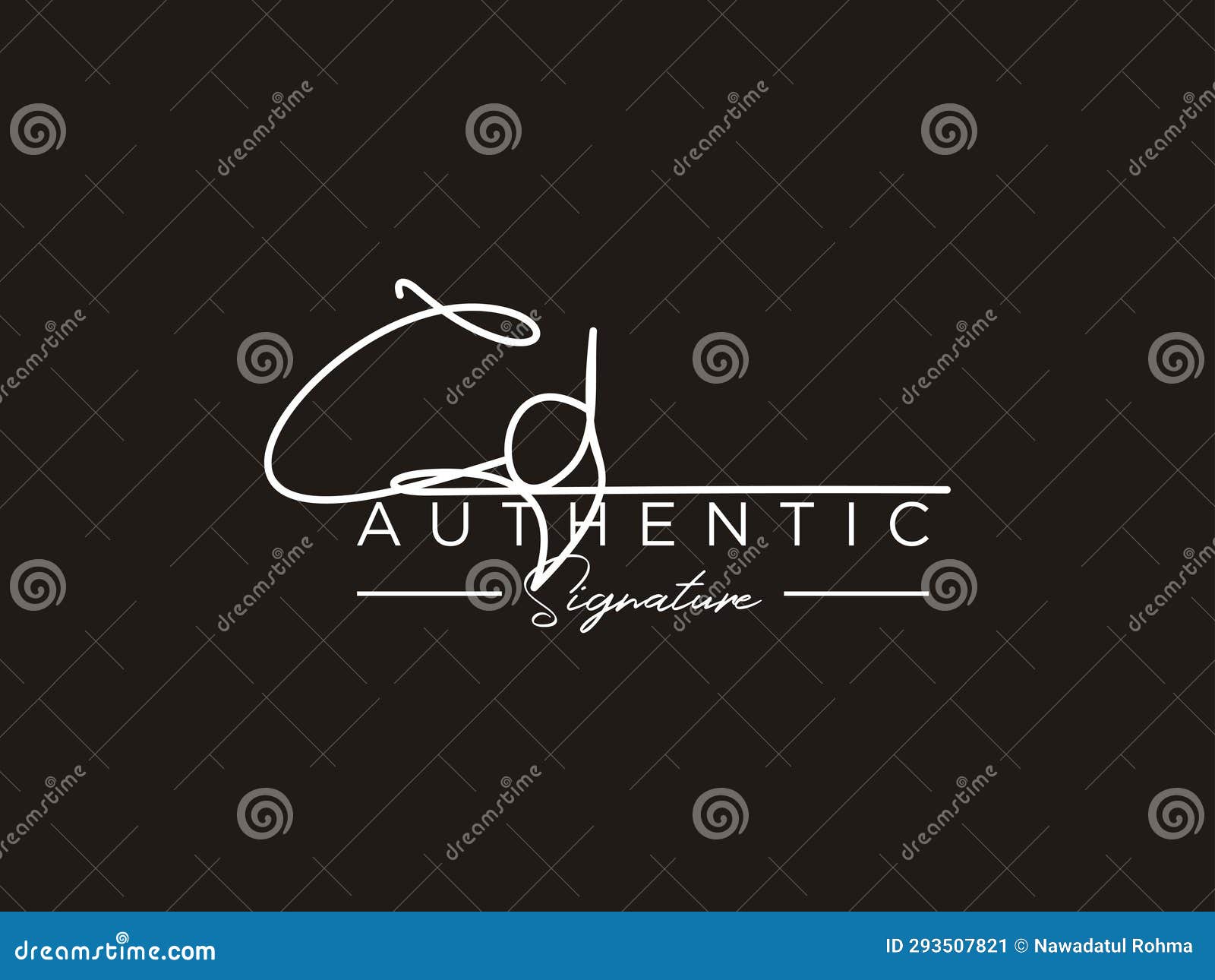 Letter CD Signature Logo Template Vector Stock Vector - Illustration of ...