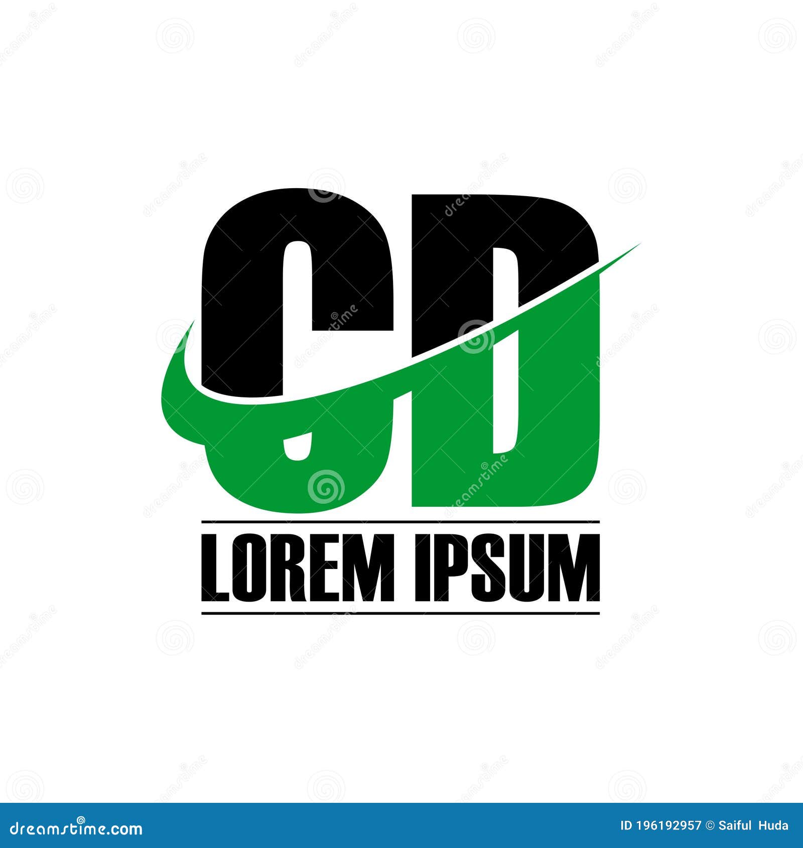 Letter CD Simple Monogram Logo Icon Design. Stock Vector - Illustration ...