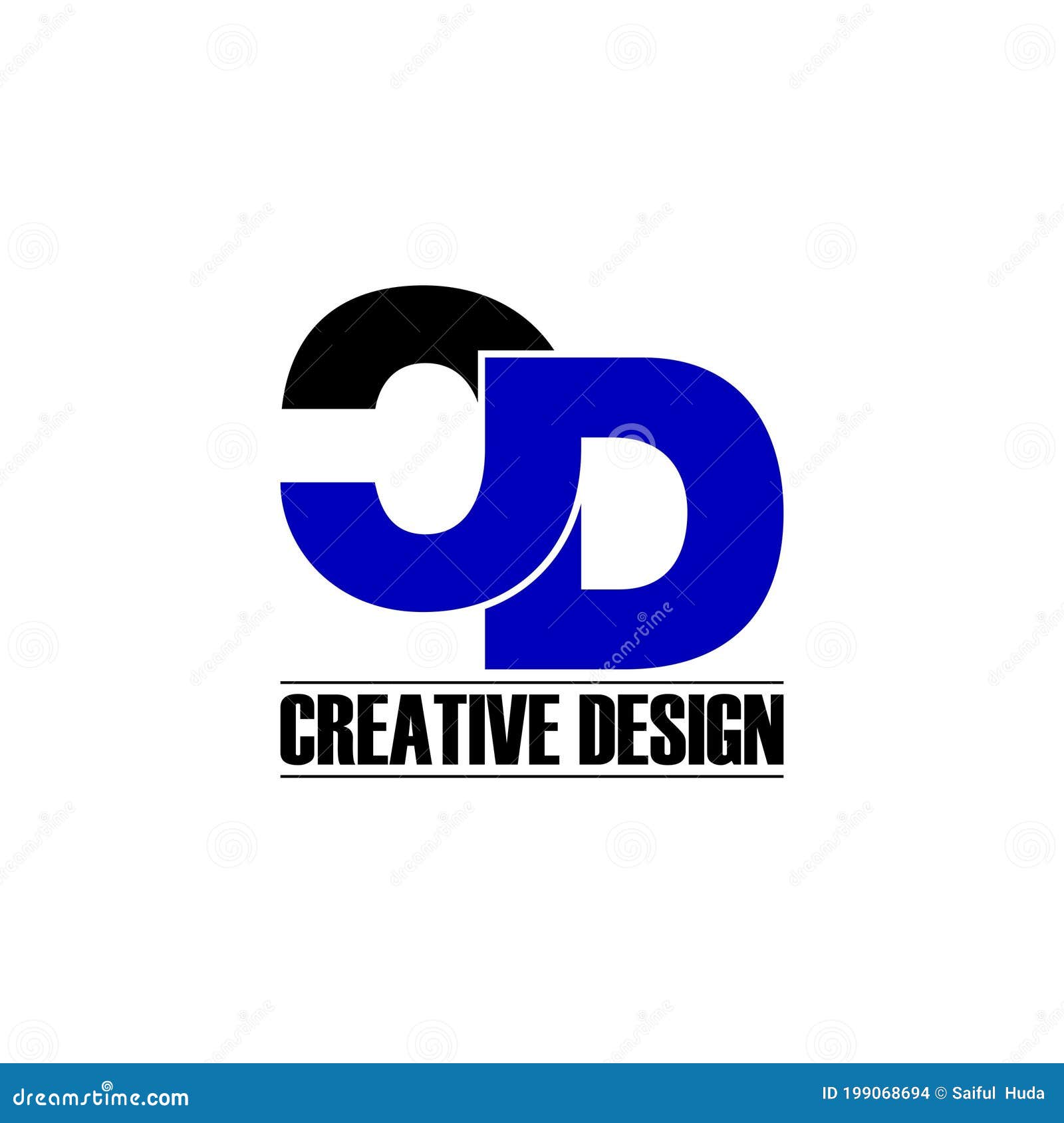 Letter CD Simple Monogram Logo Icon Design. Stock Vector - Illustration ...