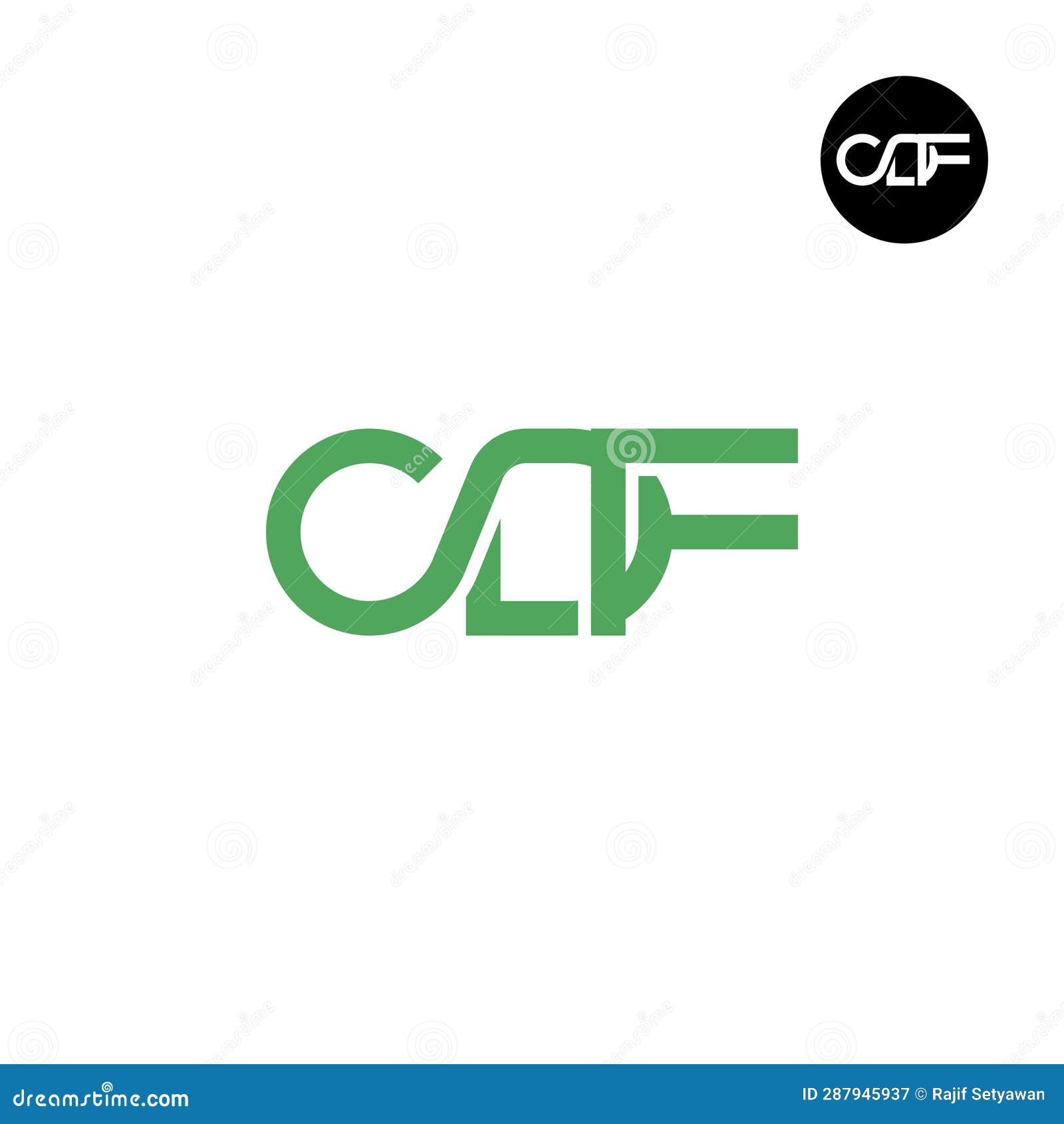 Letter CDF Monogram Logo Design Stock Illustration - Illustration of ...