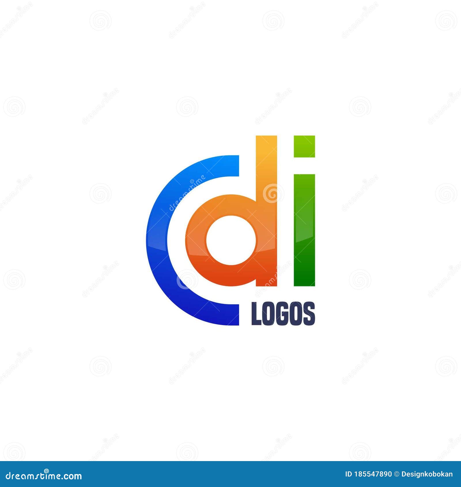 Letter CDI Logos Design editorial image. Illustration of design - 185547890