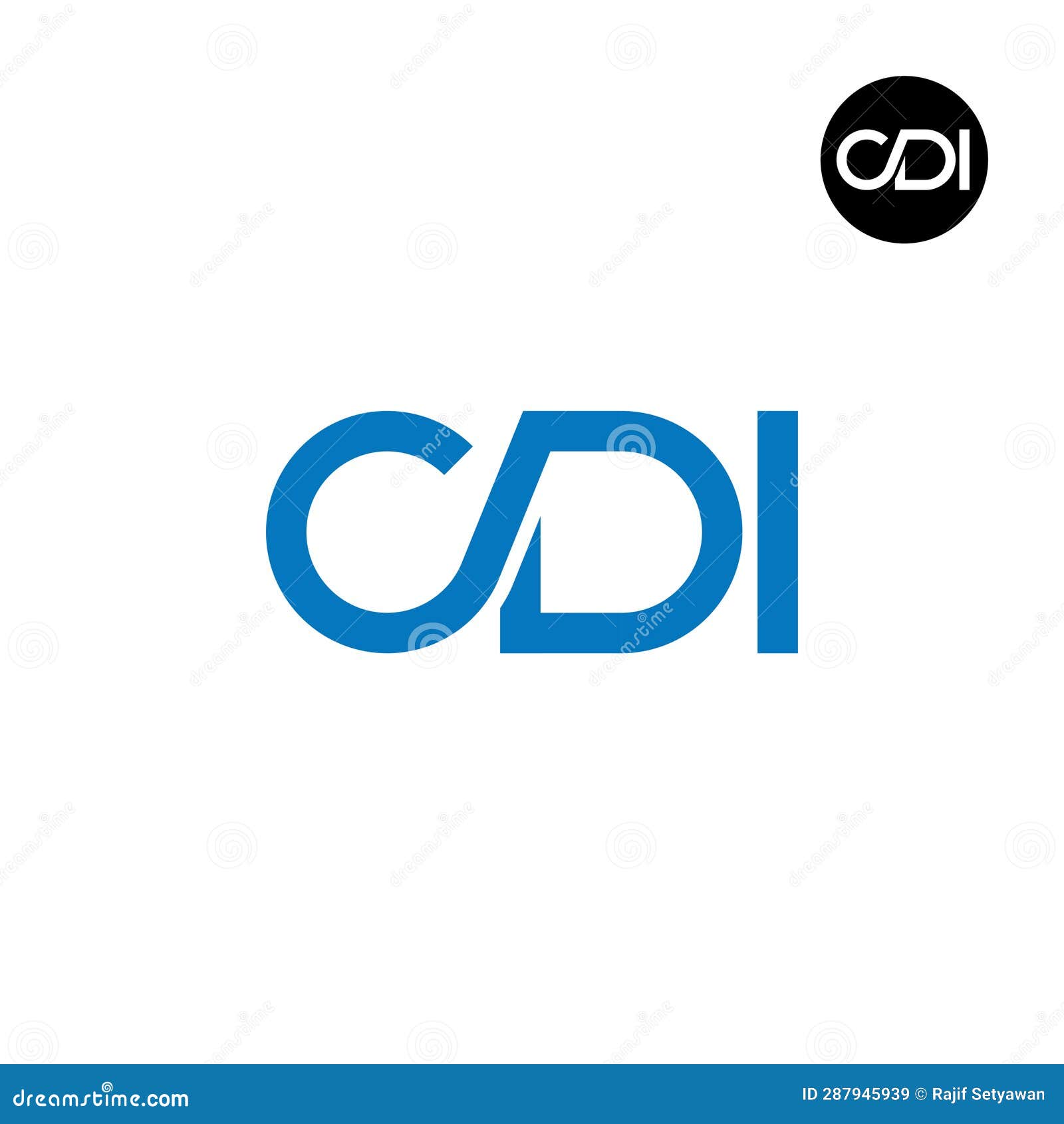 Letter CDI Monogram Logo Design Stock Vector - Illustration of simple ...
