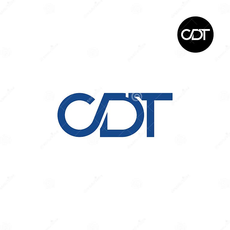 Letter CDT Monogram Logo Design Stock Vector - Illustration of ...