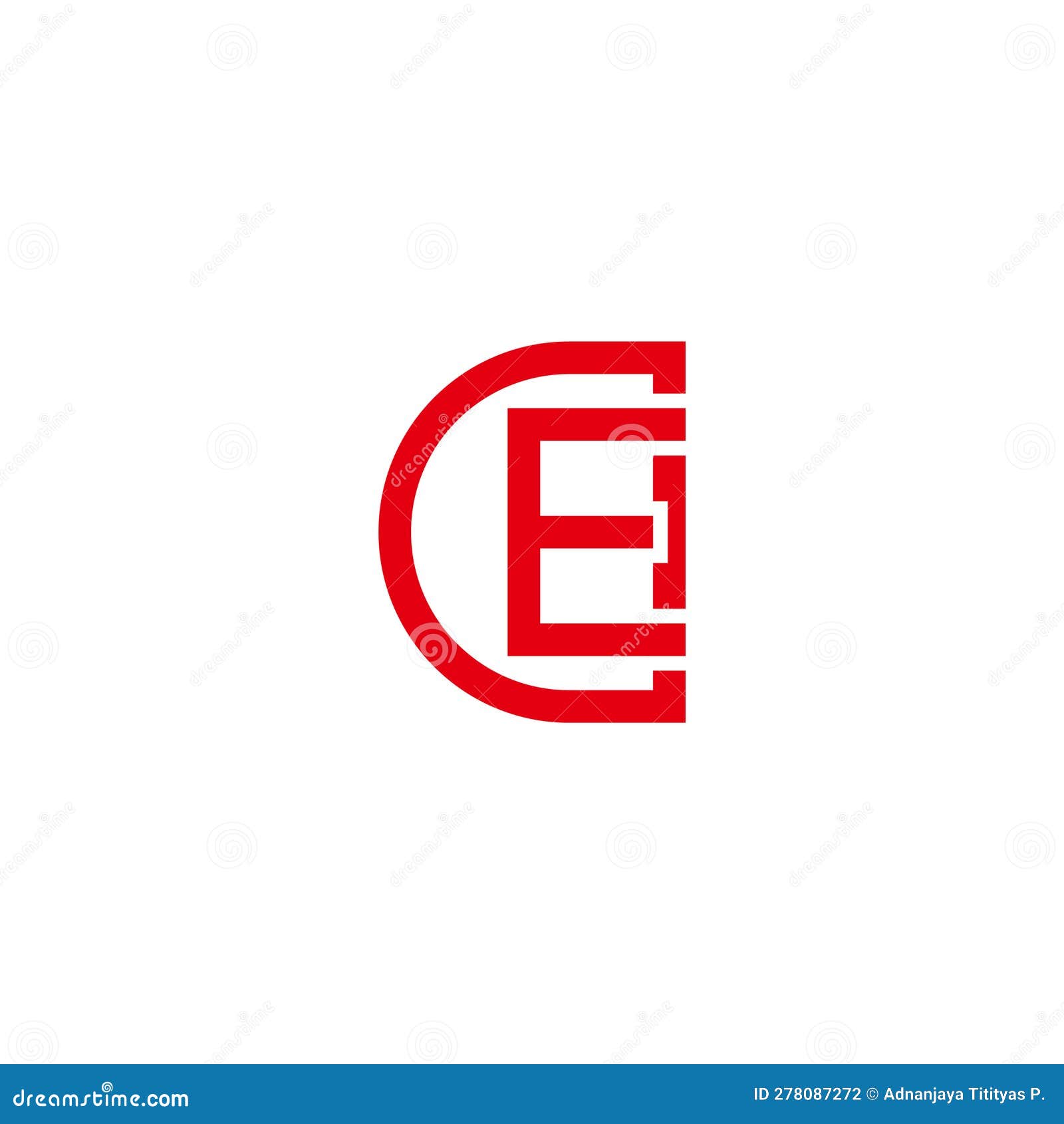 Letter Ce Linked Geometric Logo Vector Stock Vector - Illustration of ...