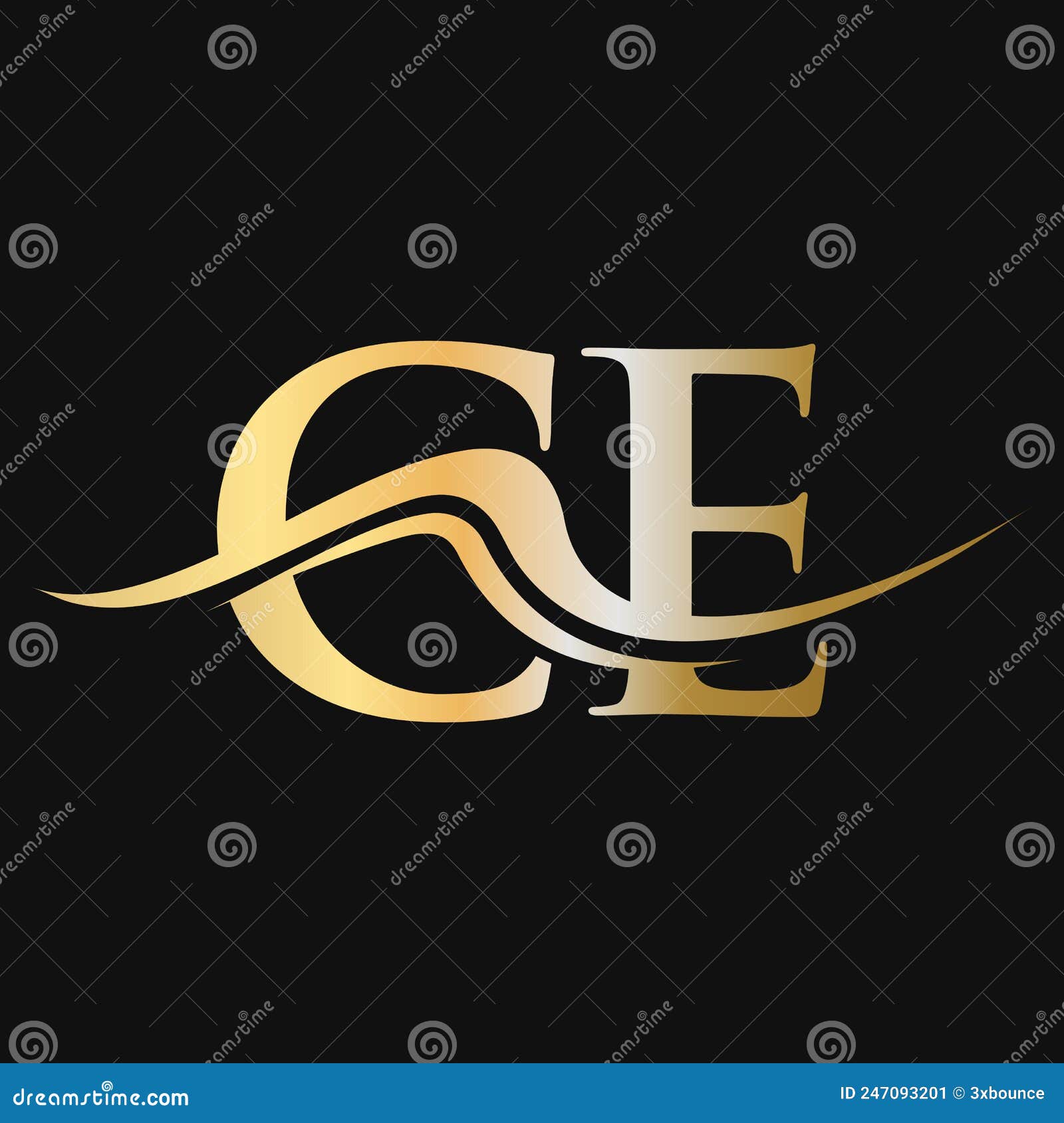 Letter CE Logo Design. Initial CE Logotype Template for Business and ...