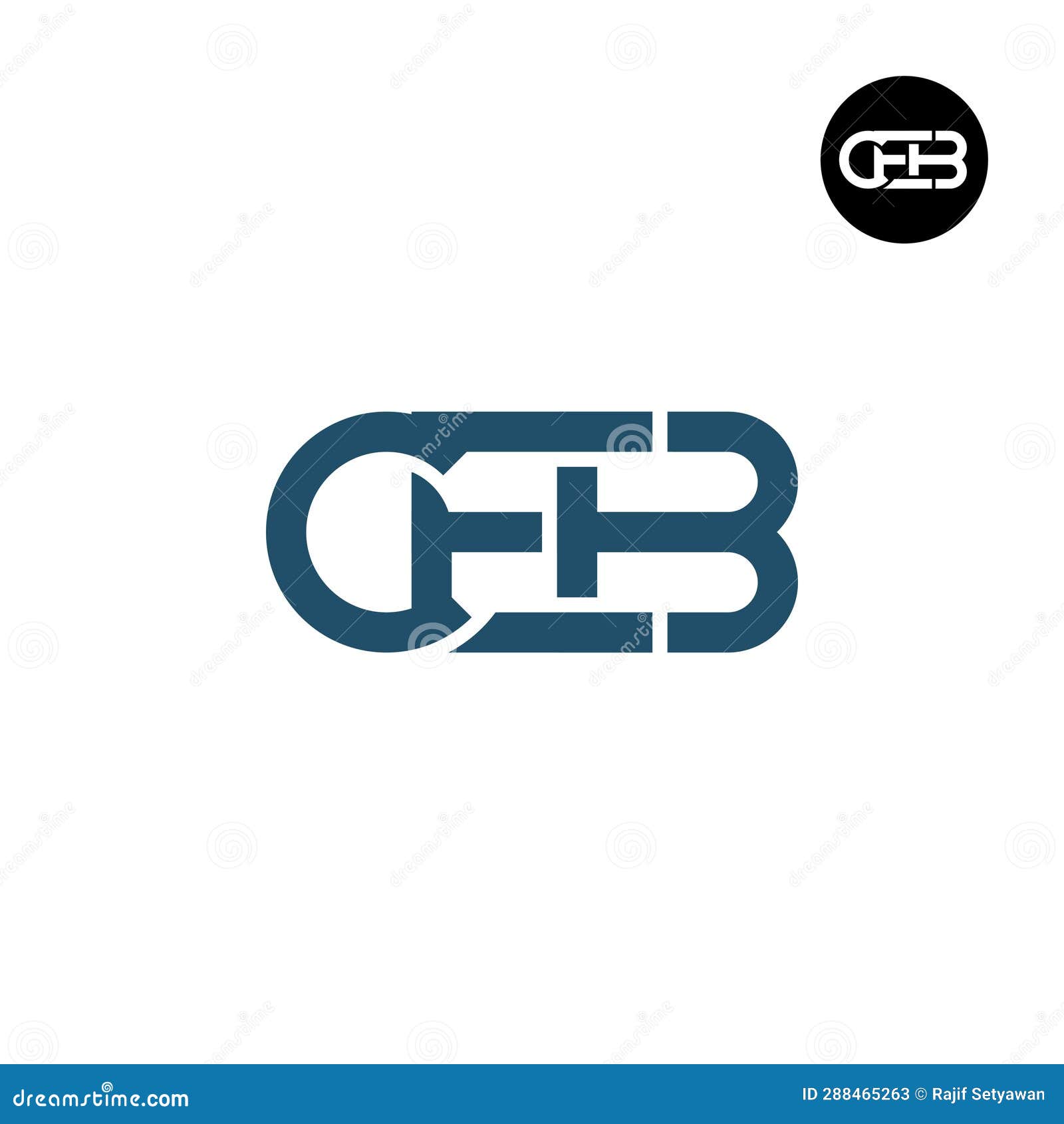 Letter CEB Monogram Logo Design Stock Vector - Illustration of ...
