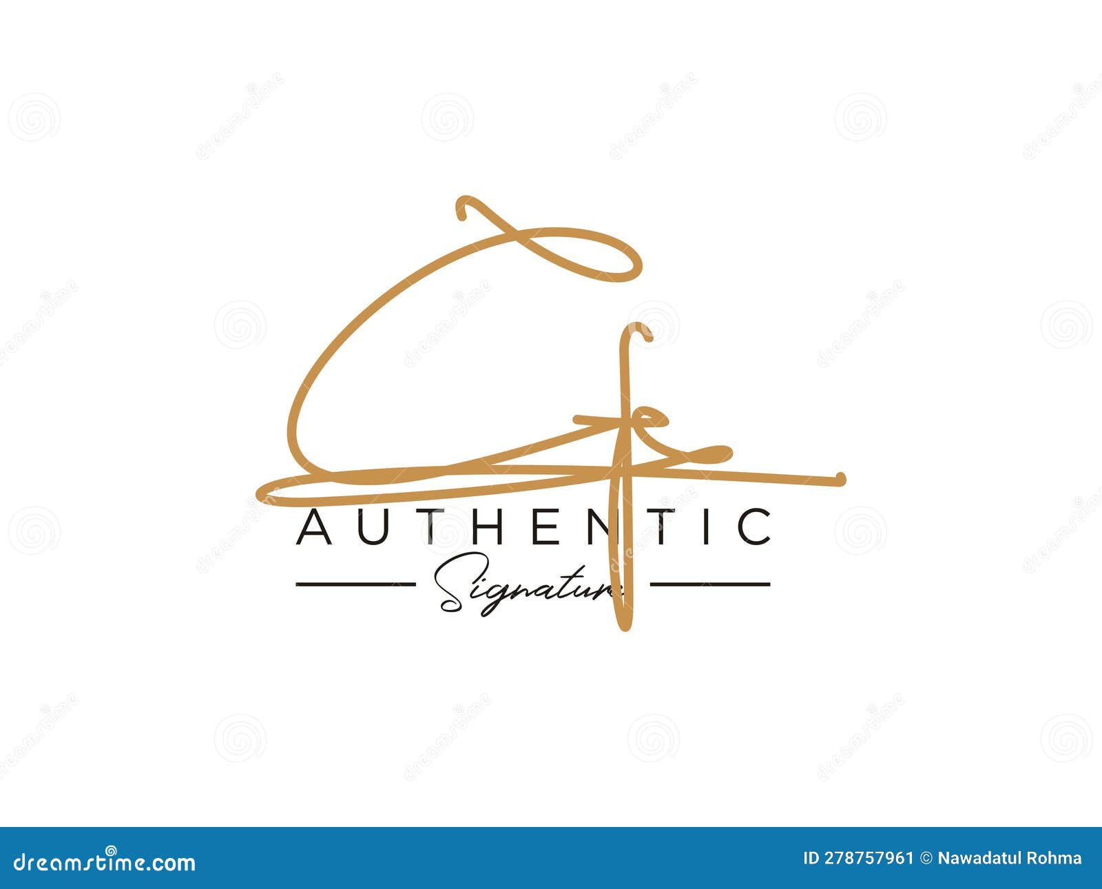 Letter CF Signature Logo Template Vector Stock Vector - Illustration of ...