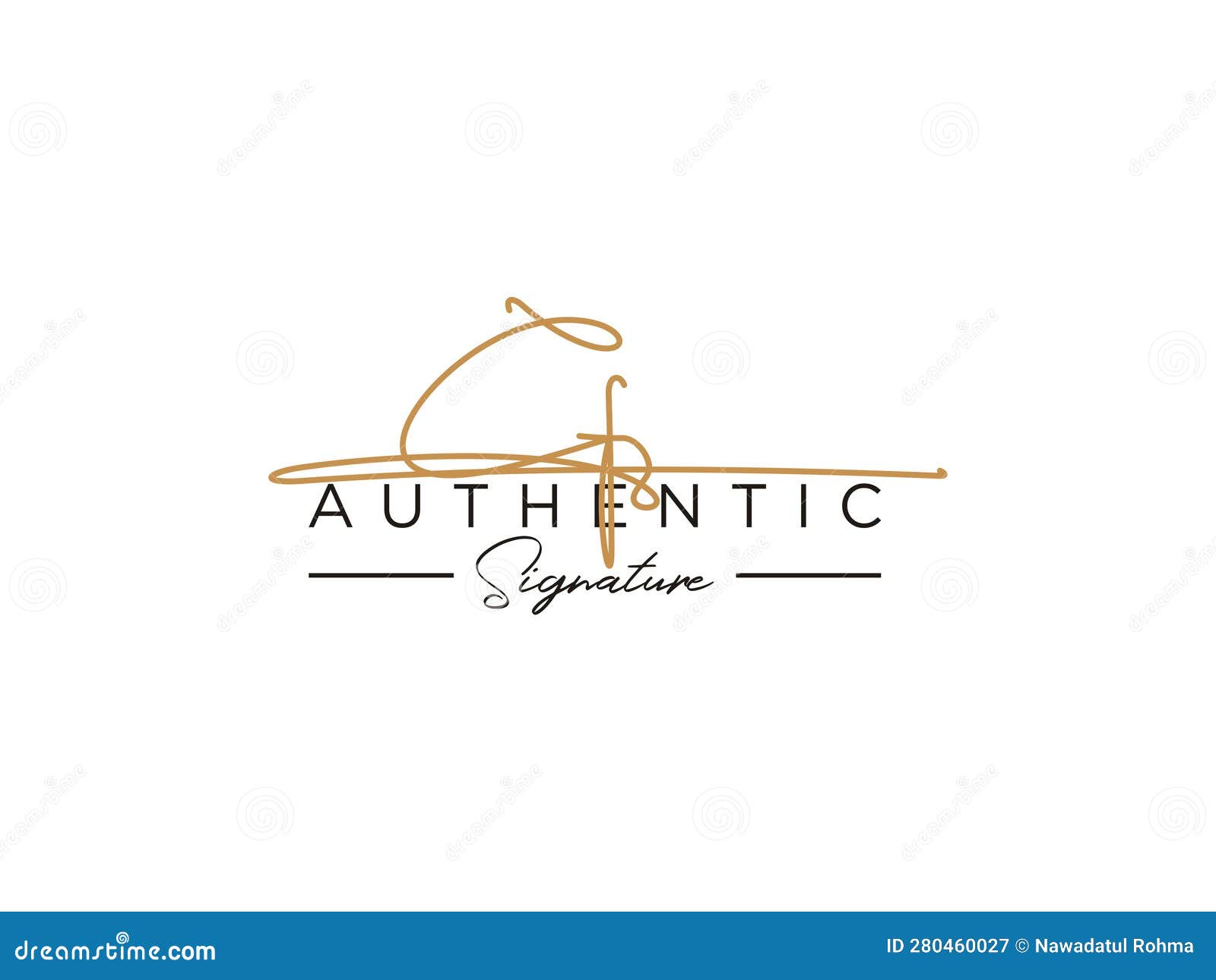 Letter CF Signature Logo Template Vector Stock Vector - Illustration of ...