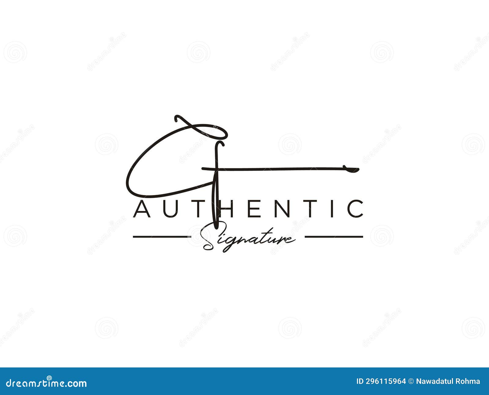 Letter CF Signature Logo Template Vector Stock Vector - Illustration of ...