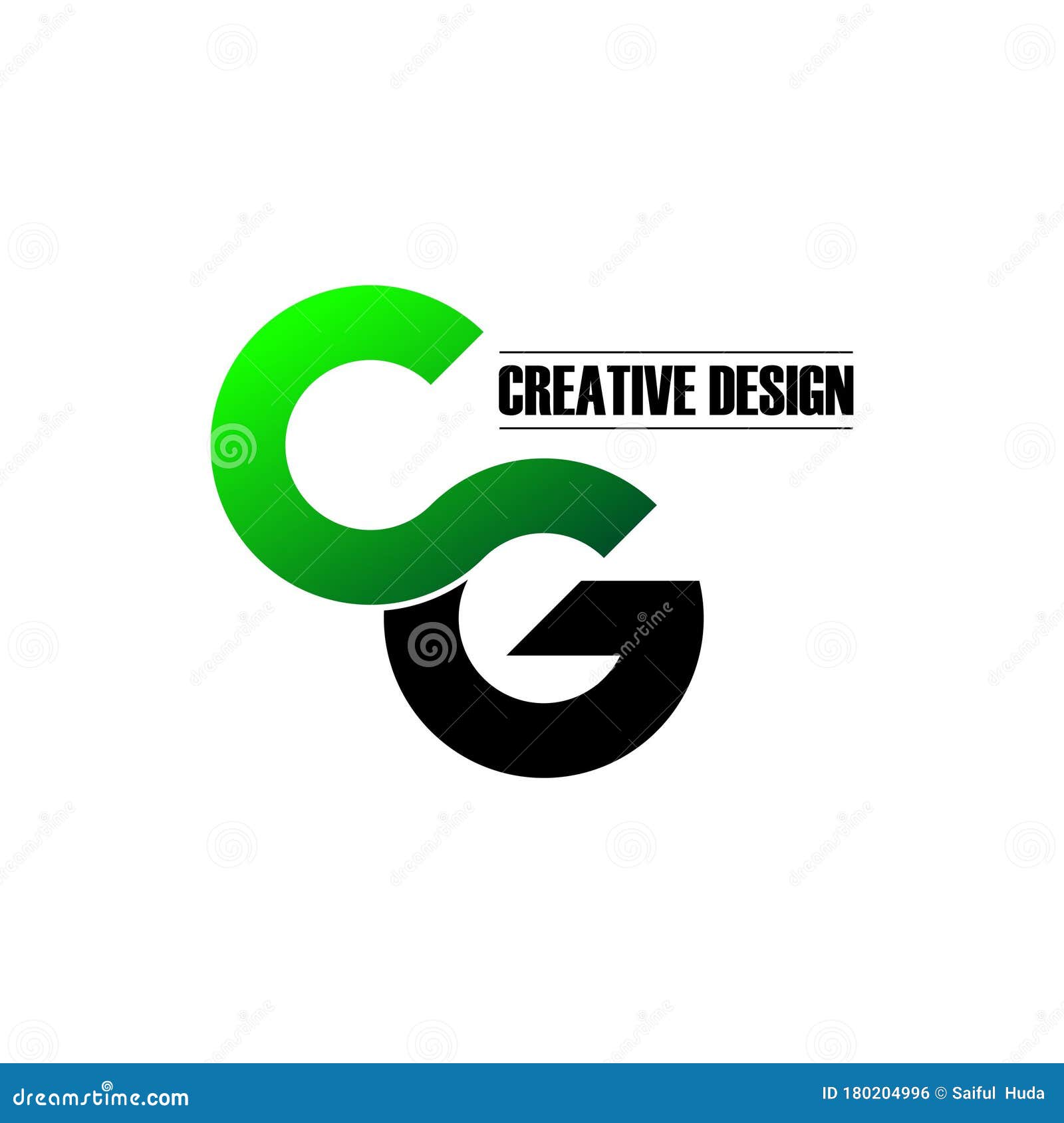 Letter CG Simple Logo Icon Design Vector. Stock Vector - Illustration ...