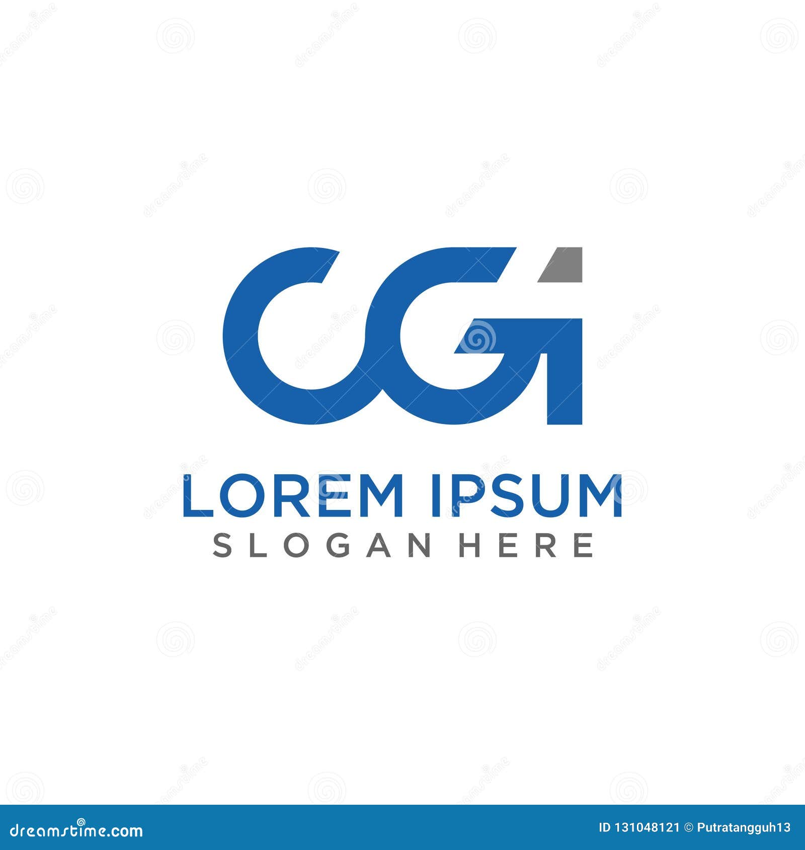 Letter CGI logo design stock vector. Illustration of earth - 131048121