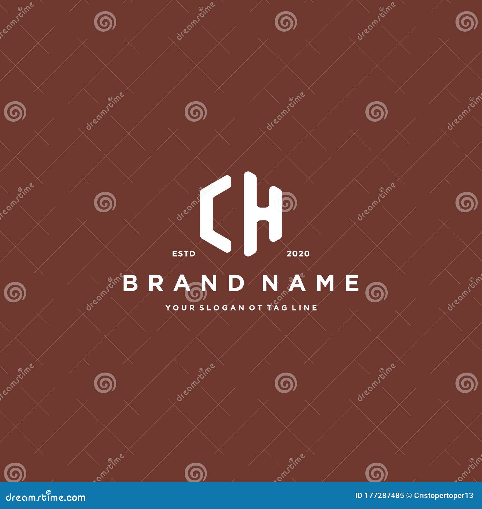 Letter CH Logo Design Vector Stock Vector - Illustration of creative ...