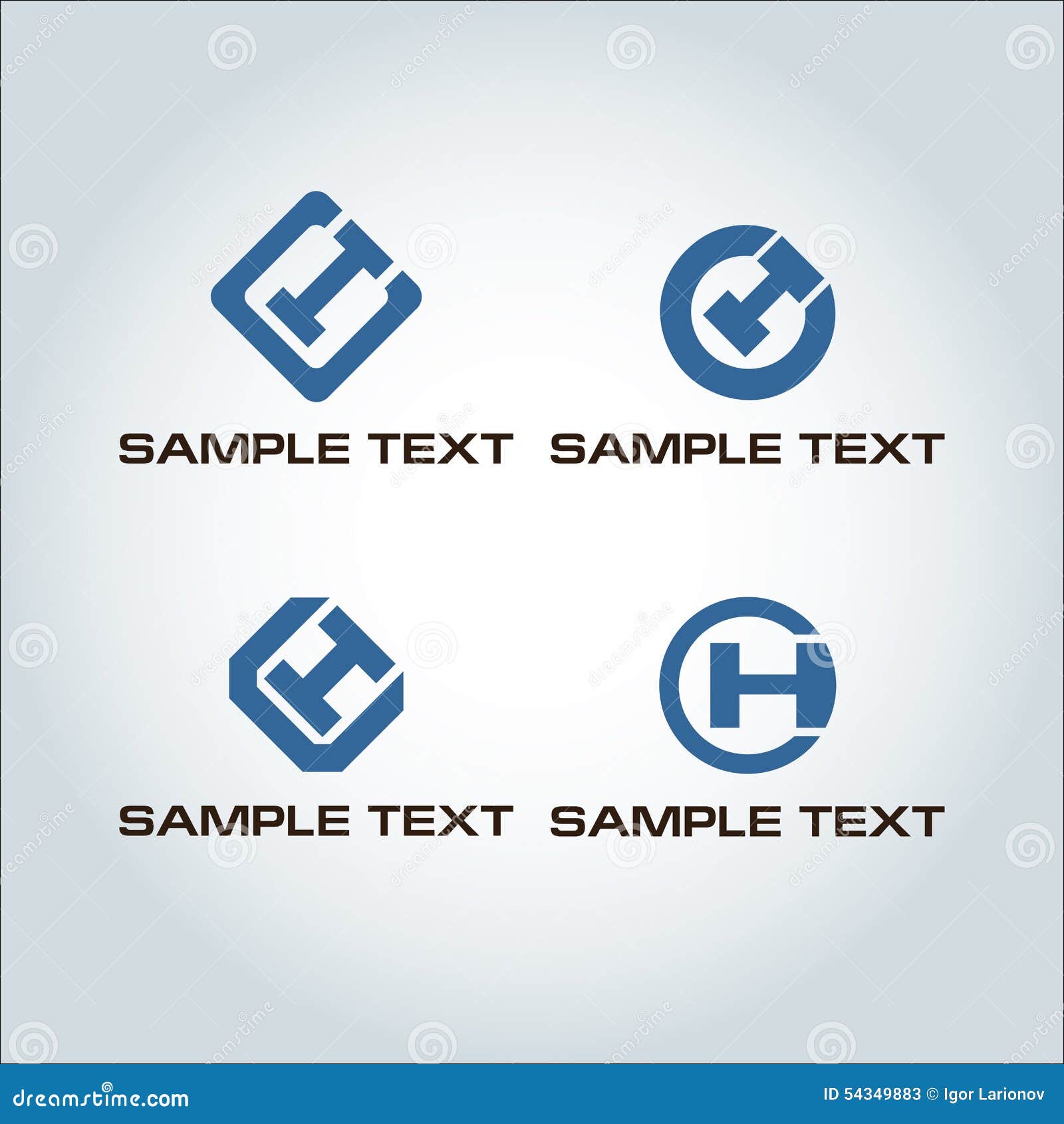 Letter CH Logo stock vector. Illustration of company - 54349883