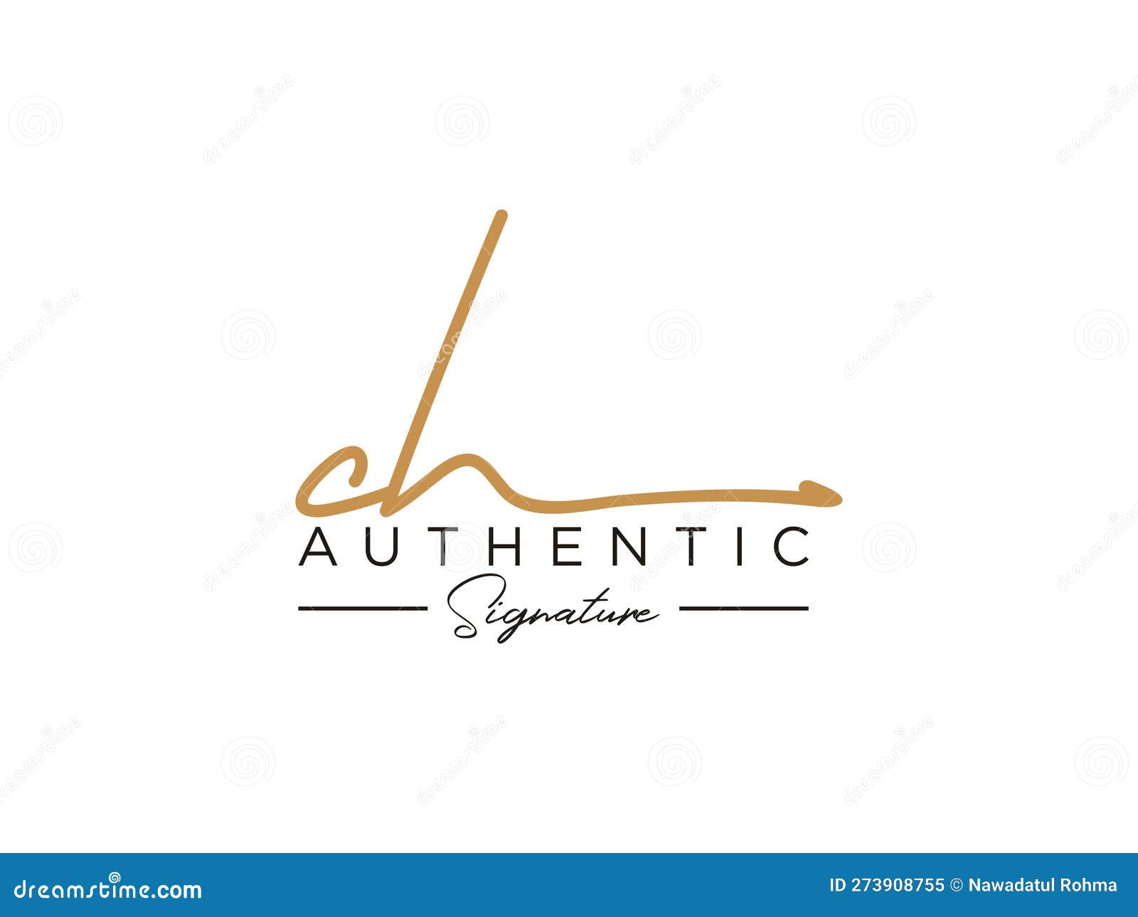 Letter CH Signature Logo Template Vector Stock Vector - Illustration of ...