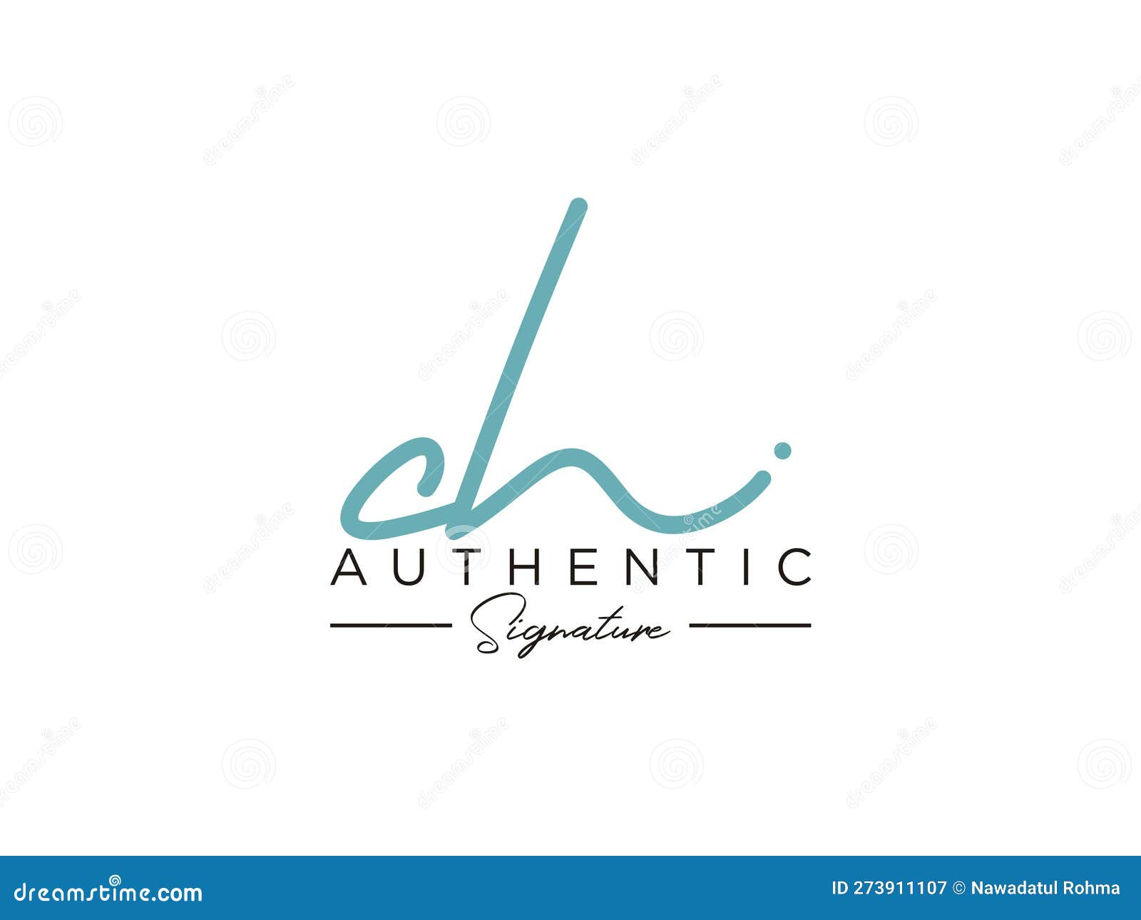 Letter CH Signature Logo Template Vector Stock Vector - Illustration of ...