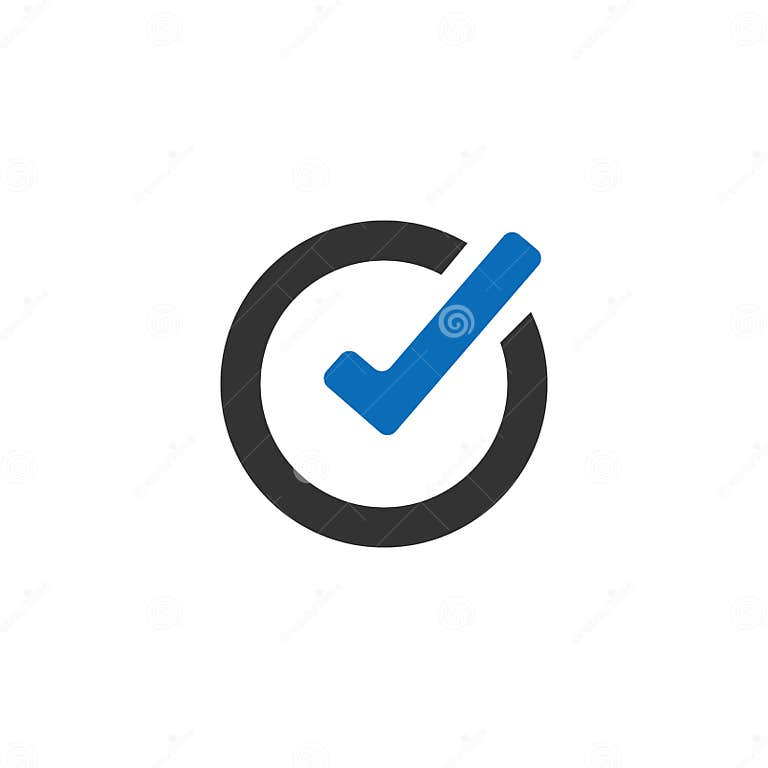 Letter Check Mark Logo Icon Design Template Elements Simple and Clean ...