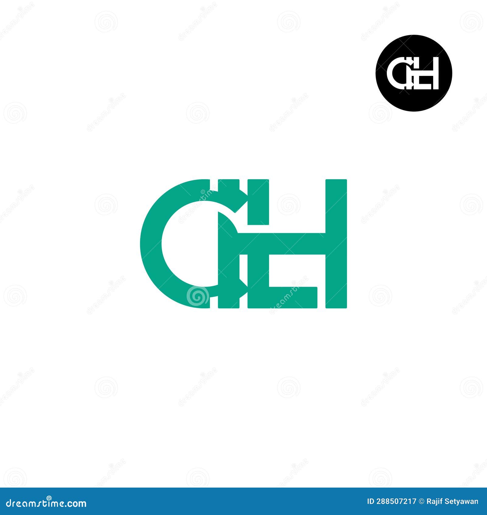 Letter CHL Monogram Logo Design Stock Vector - Illustration of ...
