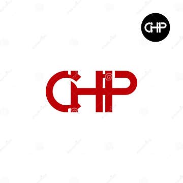 Letter CHP Monogram Logo Design Stock Vector - Illustration of alphabet ...