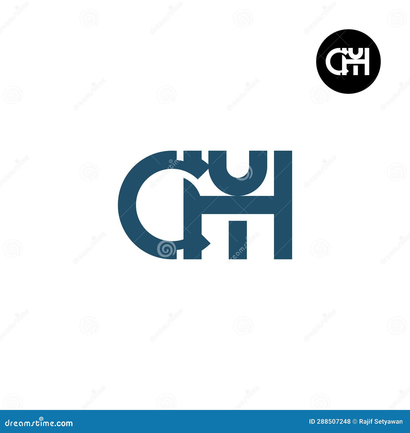 Letter CHY Monogram Logo Design Stock Vector - Illustration of brands ...