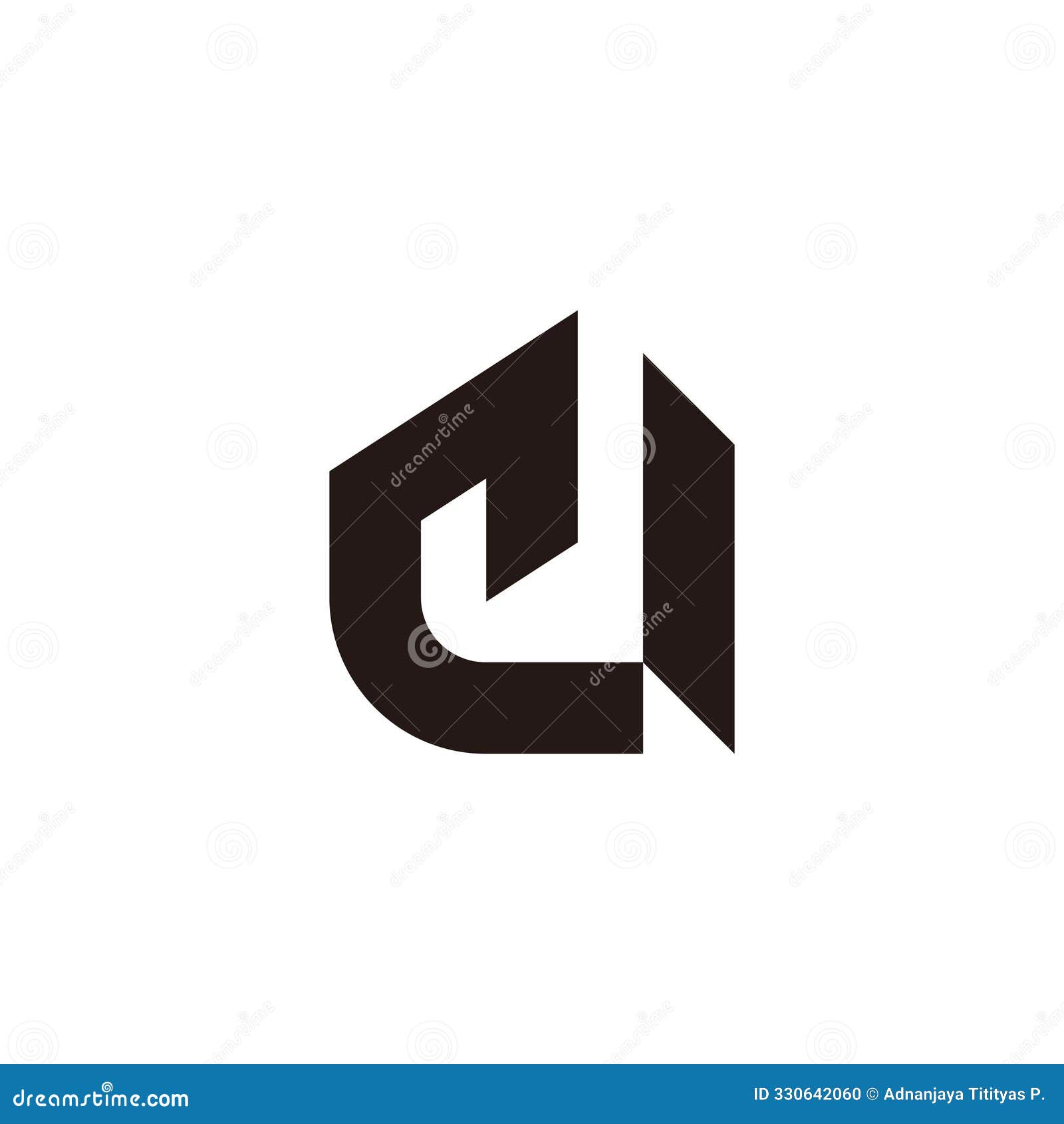 Letter Ci Simple Geometric Sharp Line Logo Vector Stock Vector ...