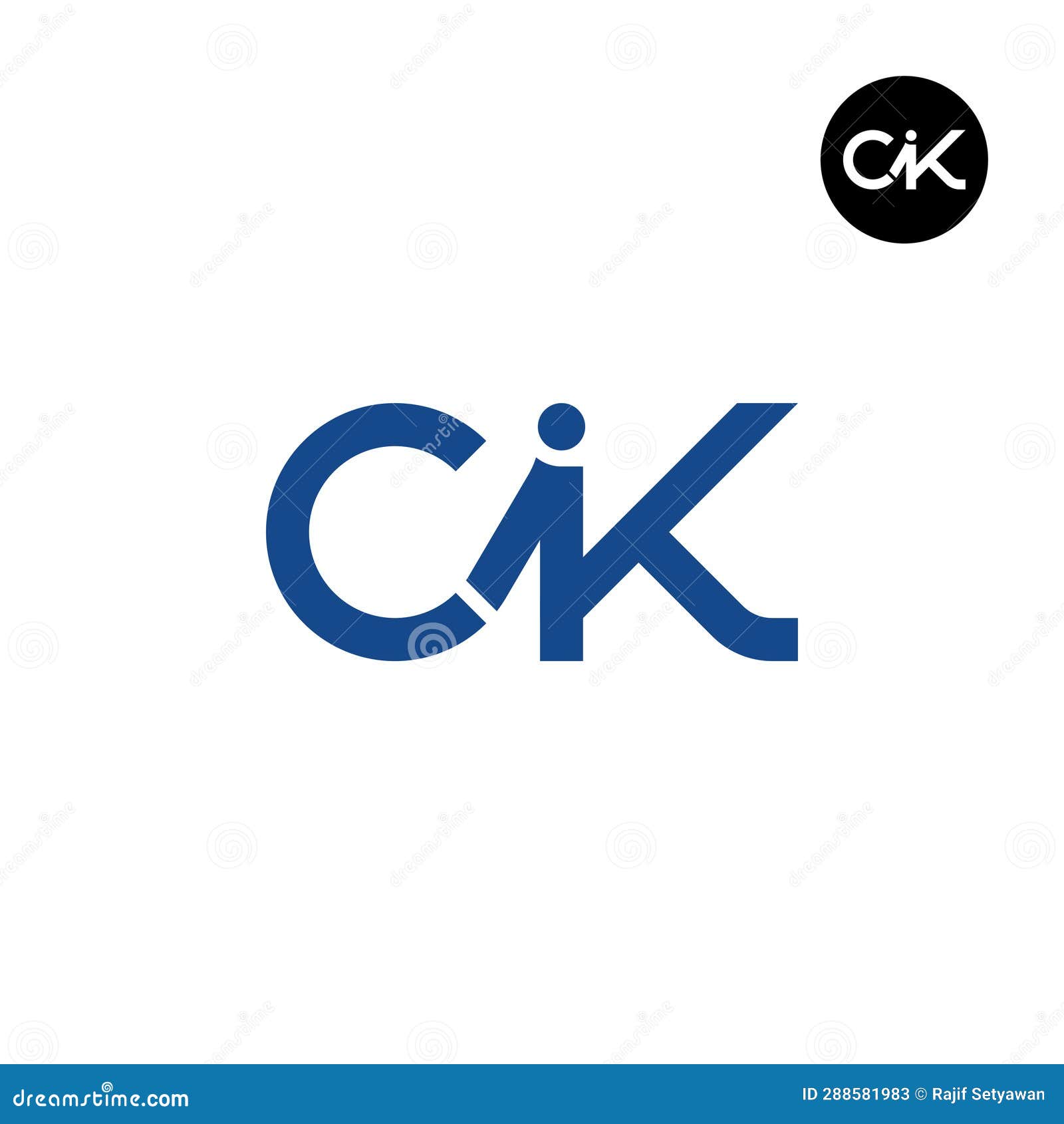 Letter CIK Monogram Logo Design Stock Vector - Illustration of ...