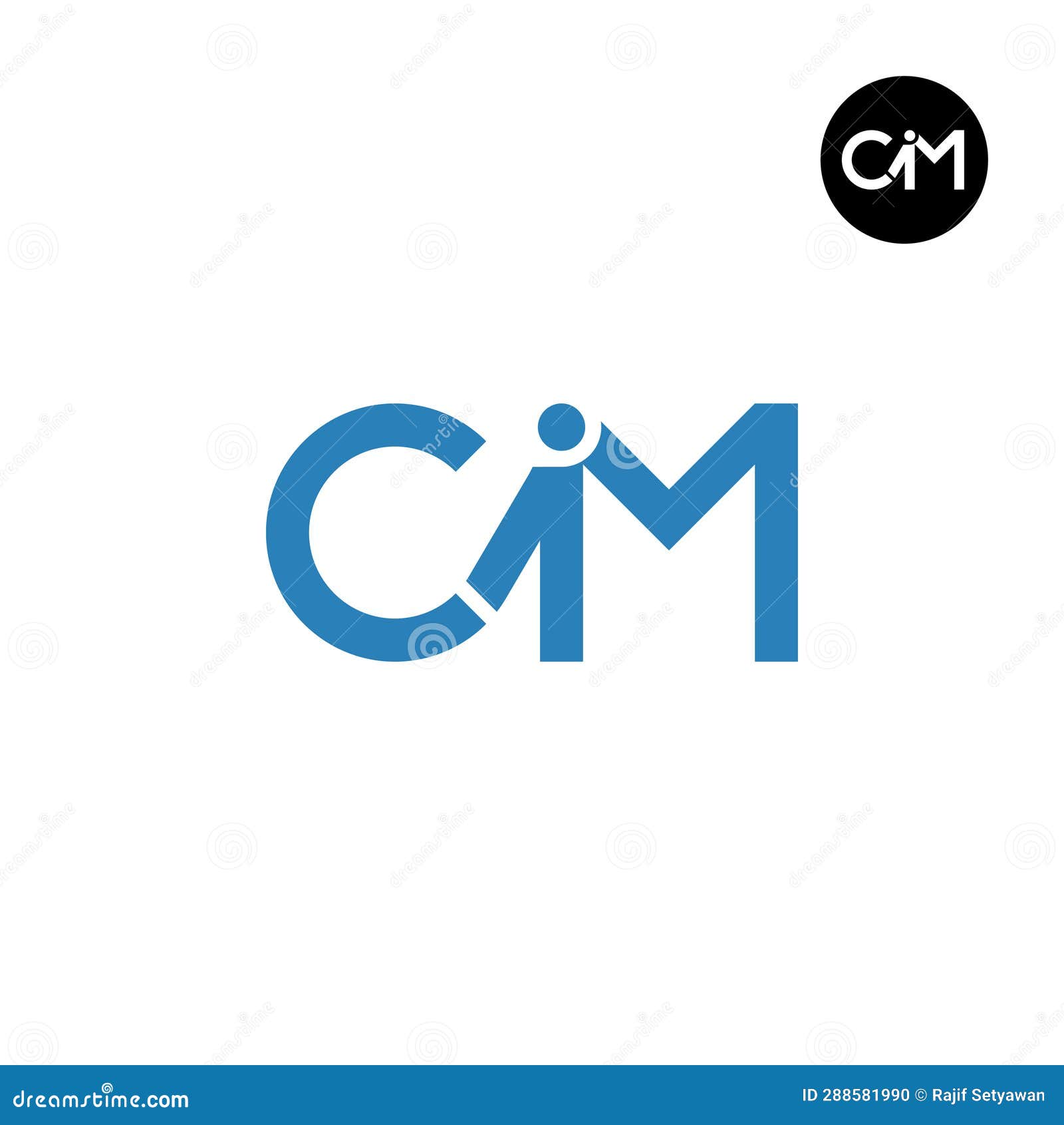 Letter CIM Monogram Logo Design Stock Vector - Illustration of minimal ...