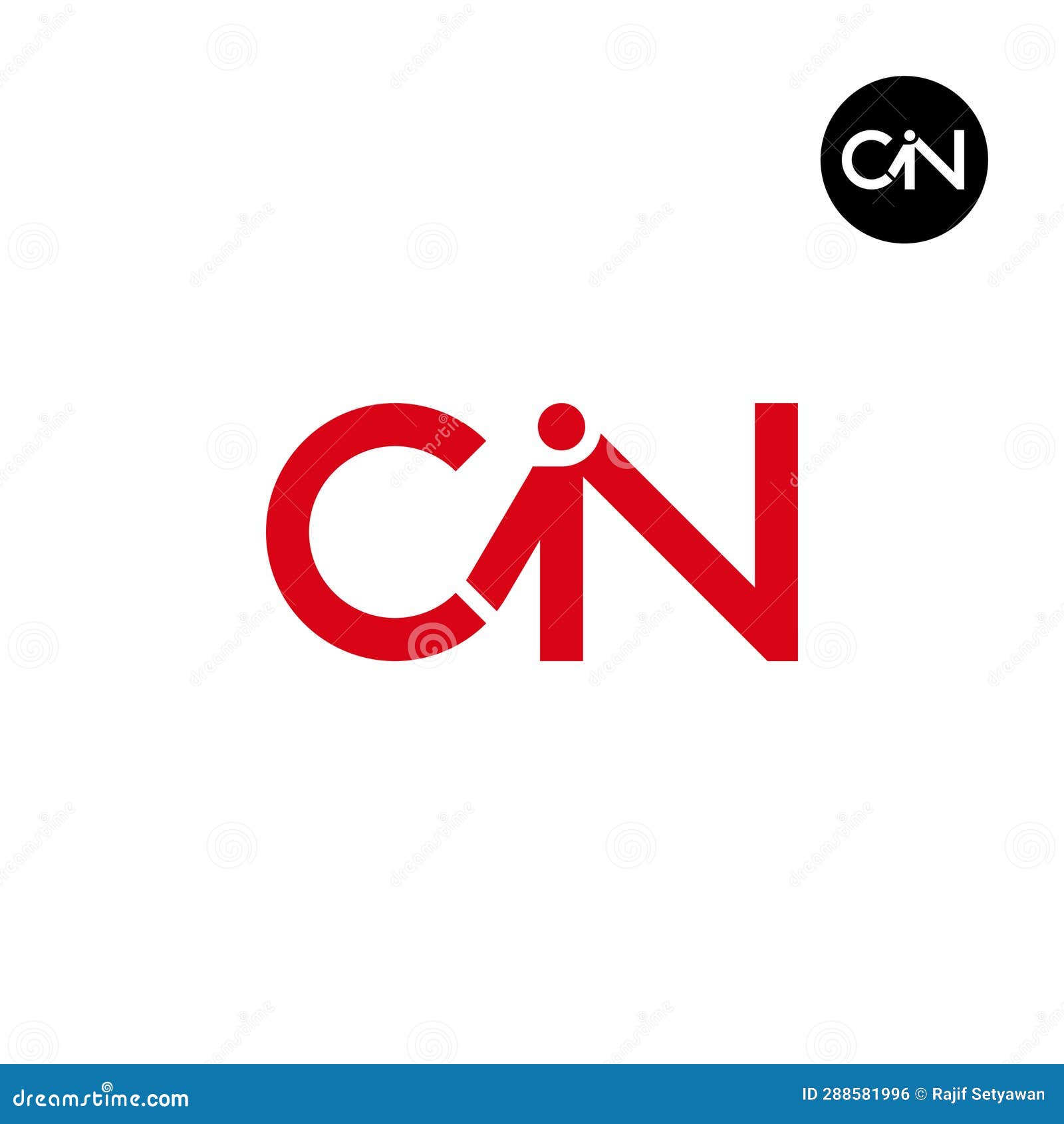 Letter CIN Monogram Logo Design Stock Illustration - Illustration of ...