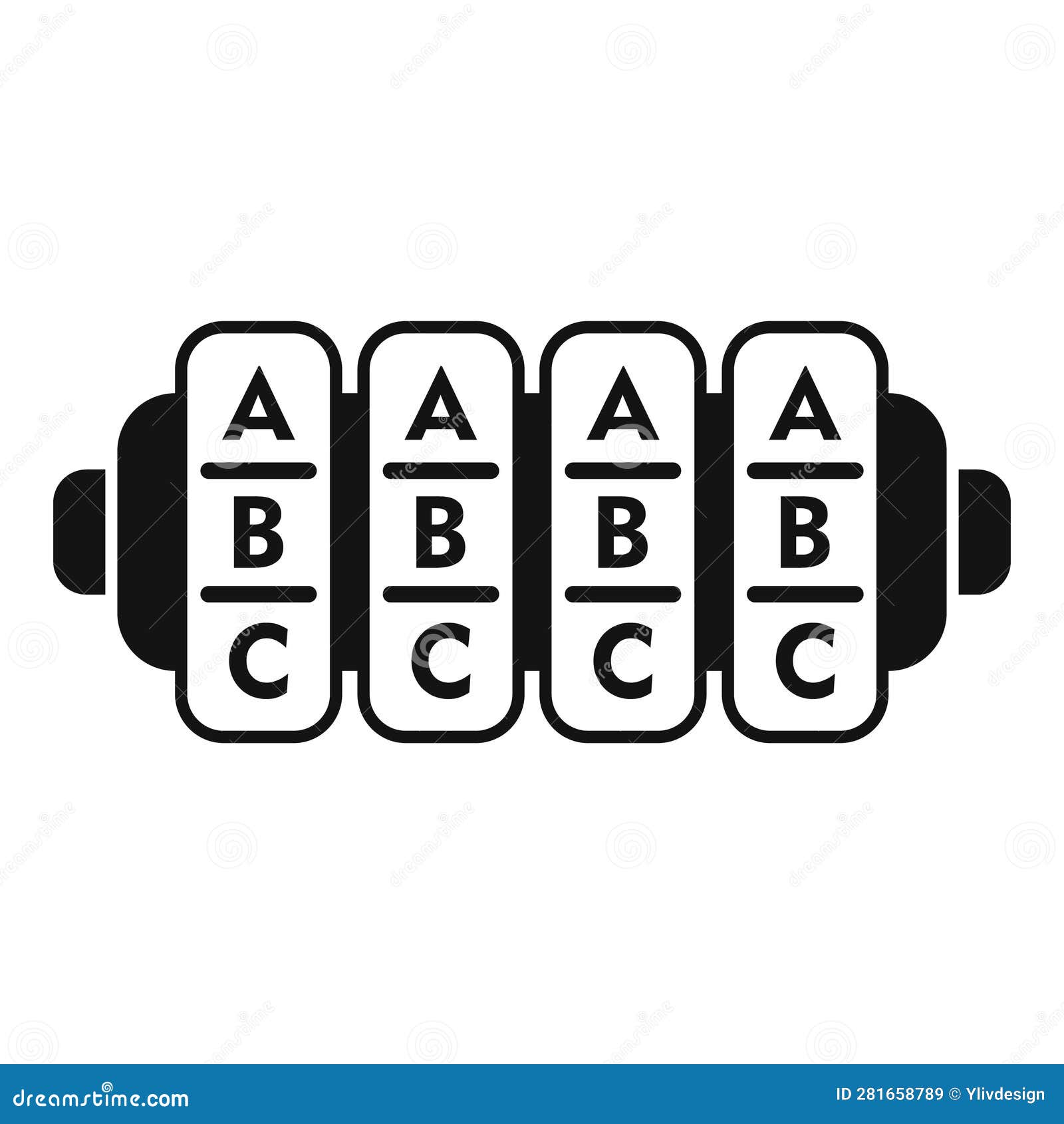 Letter Cipher Icon Simple Vector. Data Encryption Stock Illustration ...