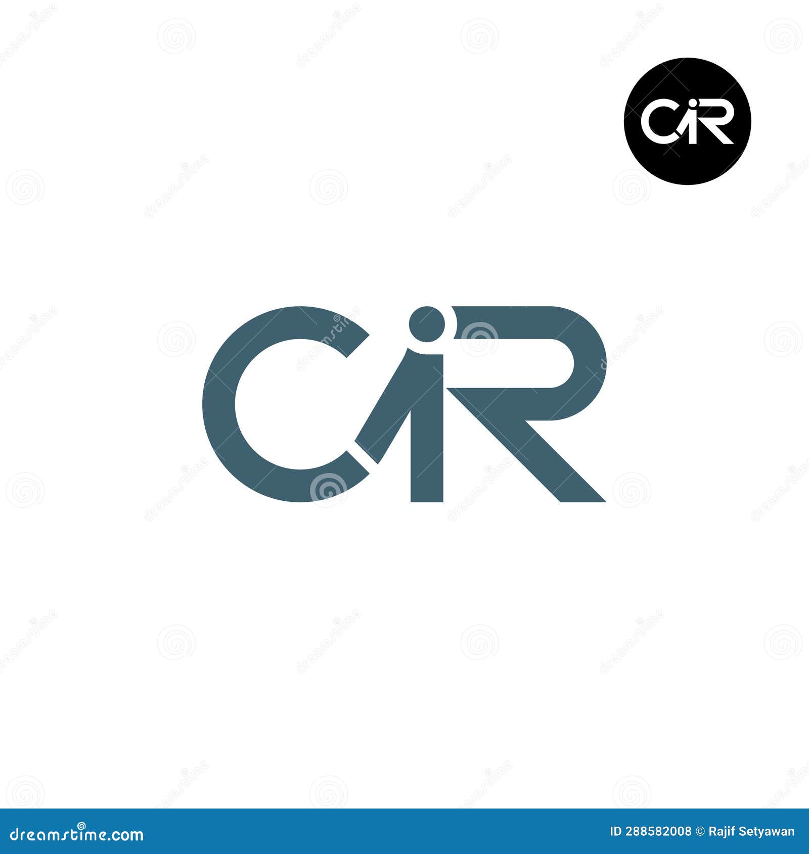 Letter CIR Monogram Logo Design Stock Illustration - Illustration of ...