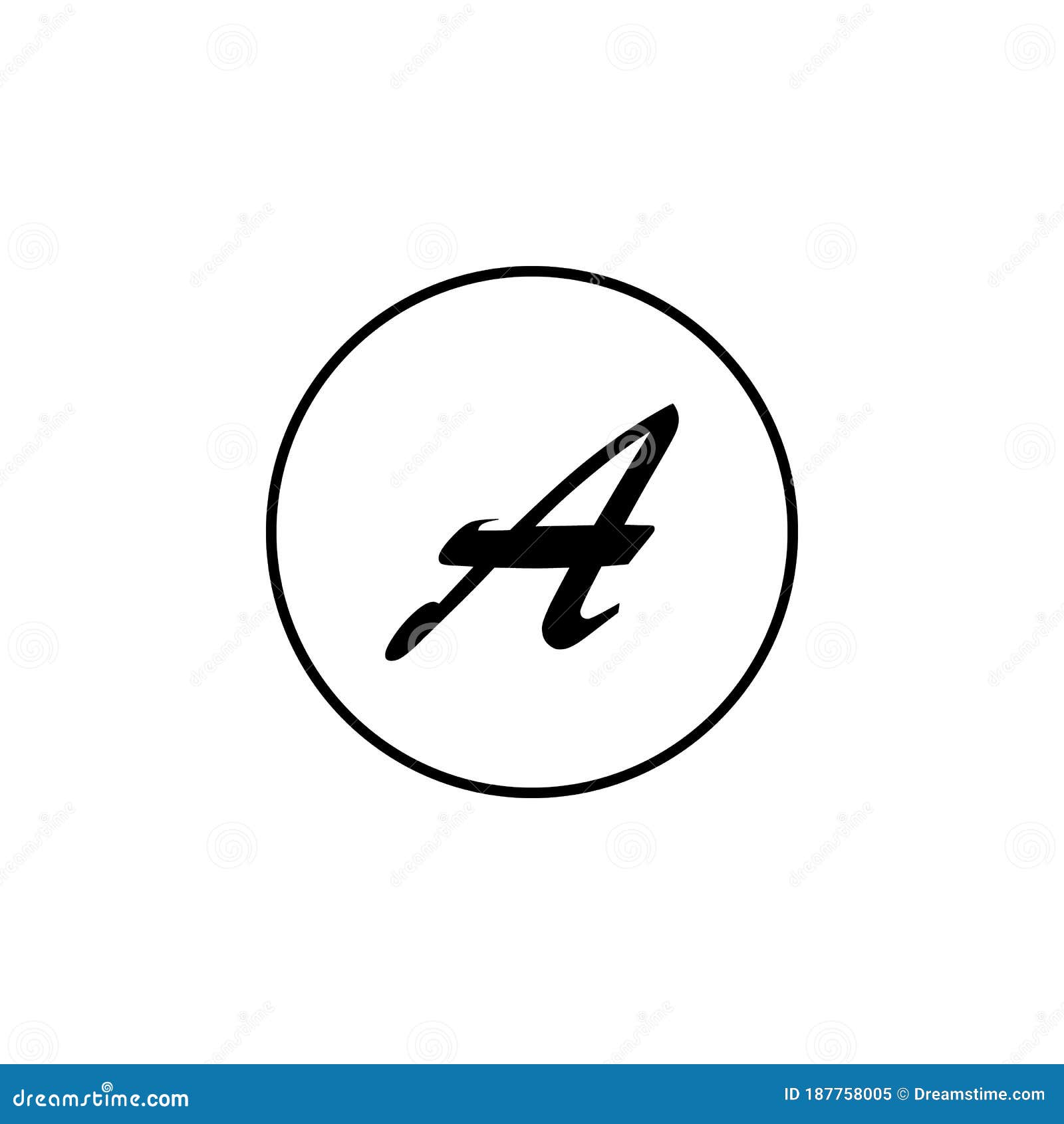 The Letter a Circle Icon. Element of Education for Mobile Concept and ...