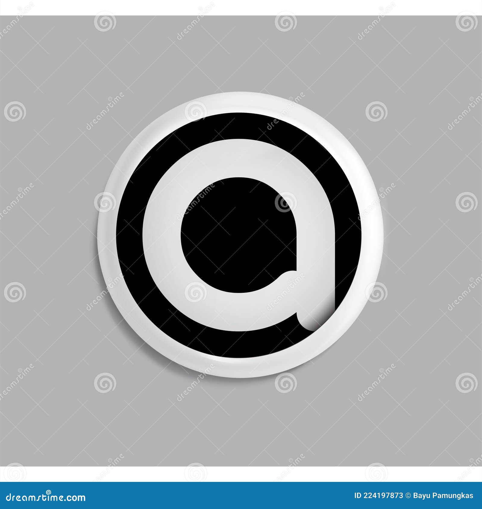 A Letter in Circle Icon Logo Element. Letter Logo Template Stock Vector ...