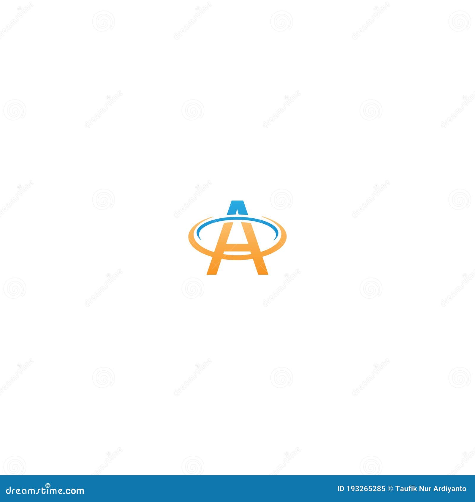 A Letter Circle Logo, Concept Letter a + Icon Circle Illustration Stock ...