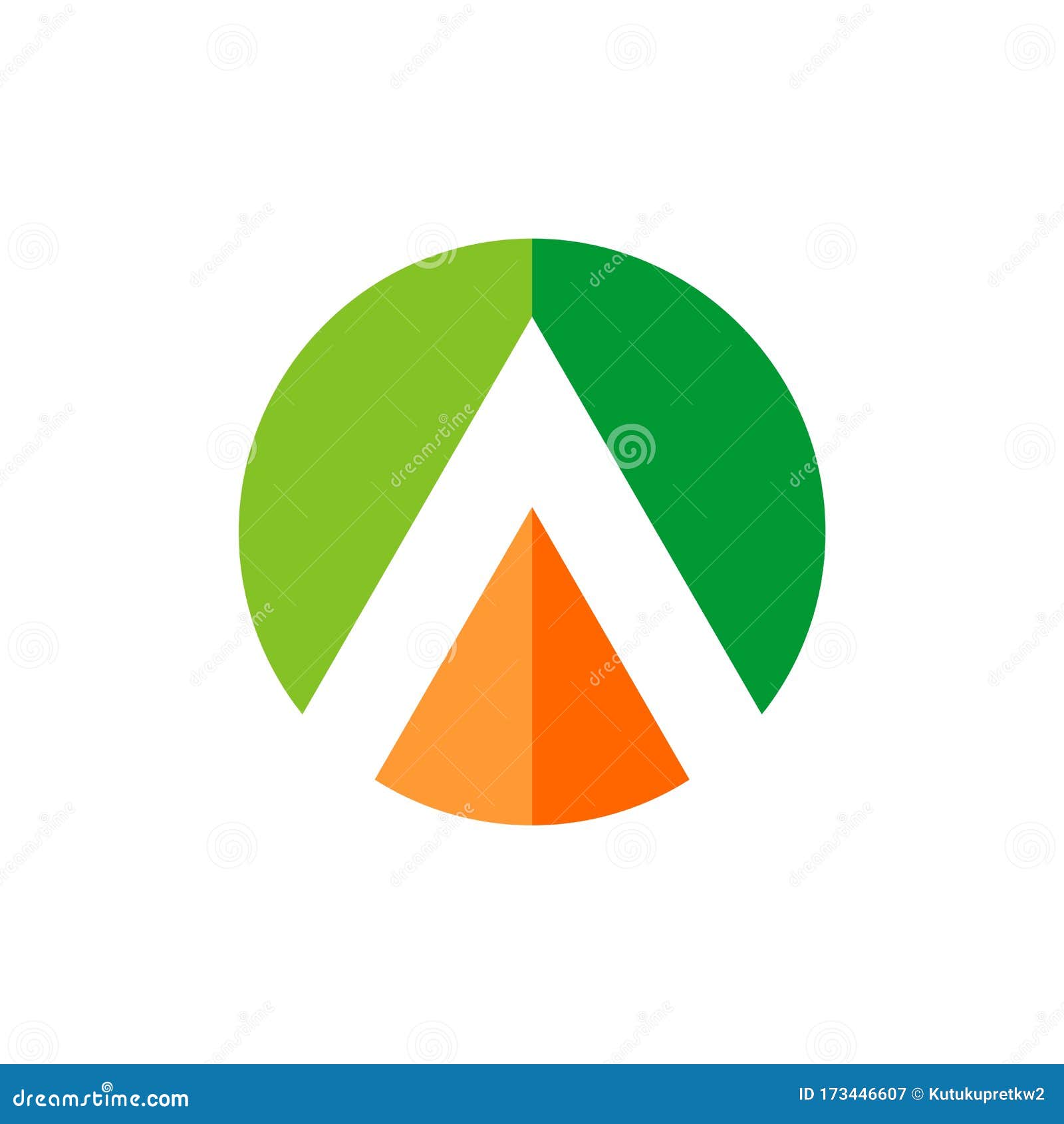 A Letter Circle Logo Template Illustration Design. Vector EPS 10 Stock ...